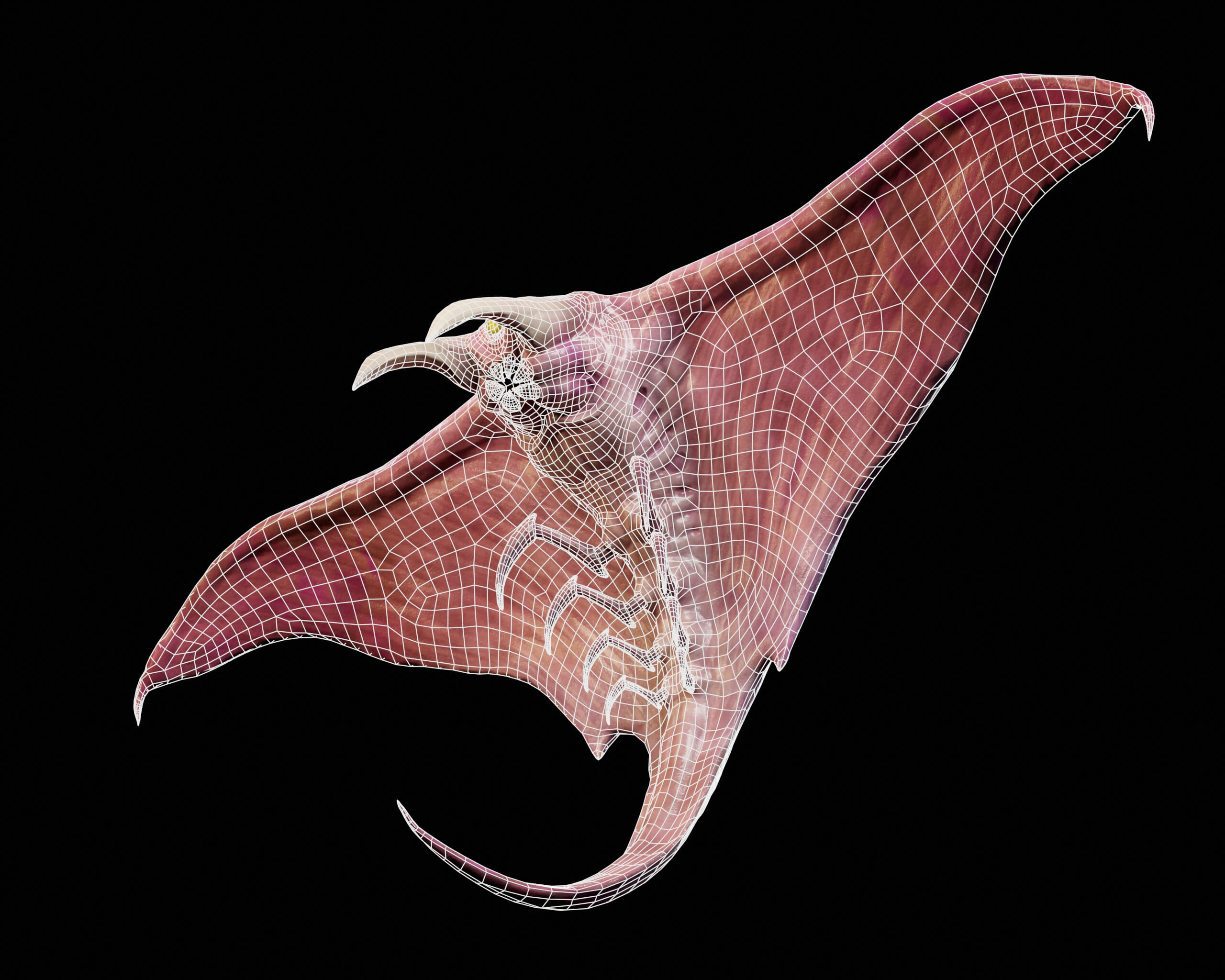 Sci-Fi Alien Bug Creature 3D Model by clockworkcreations