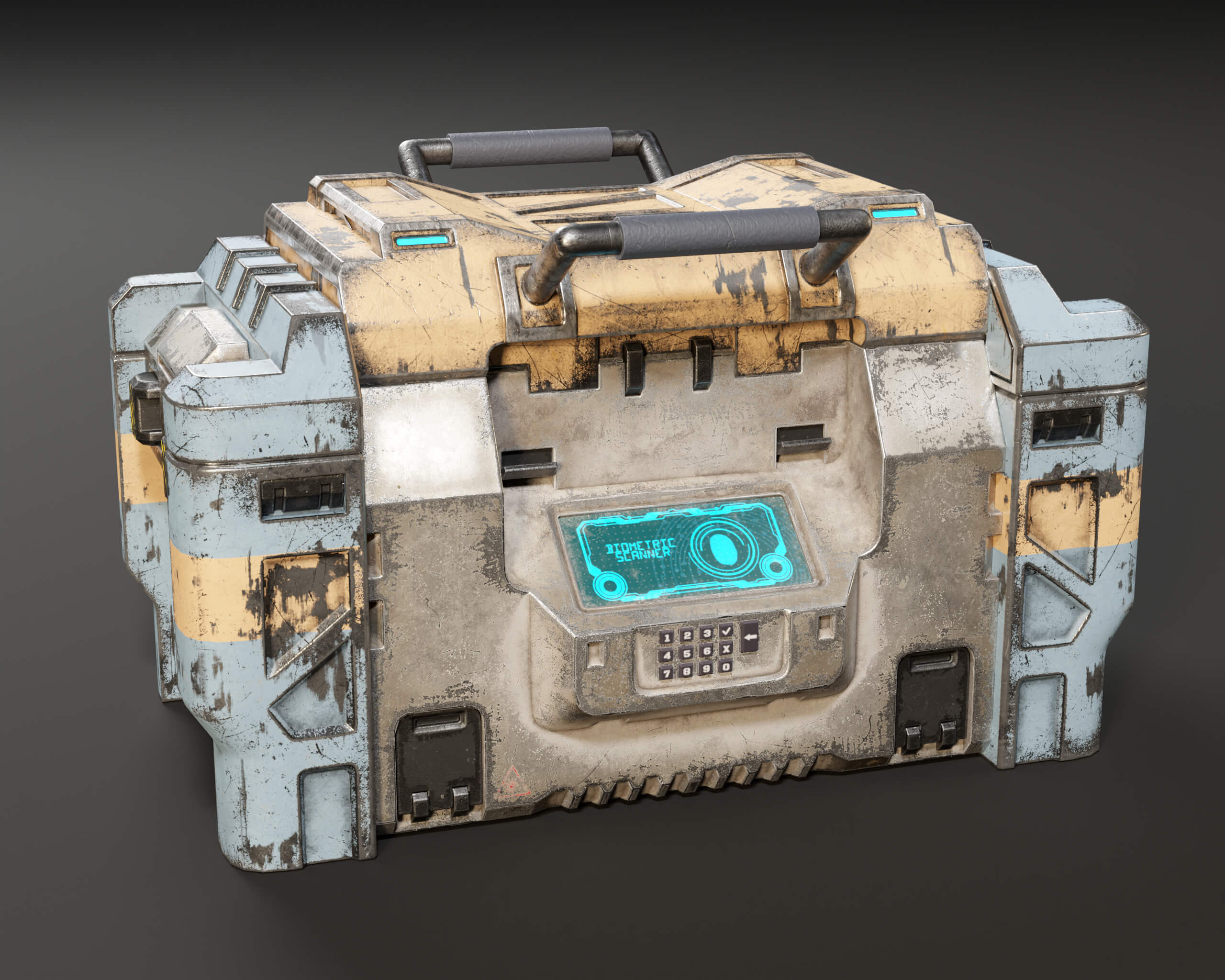 Sci-Fi Bulky Crate 3D Model by clockworkcreations