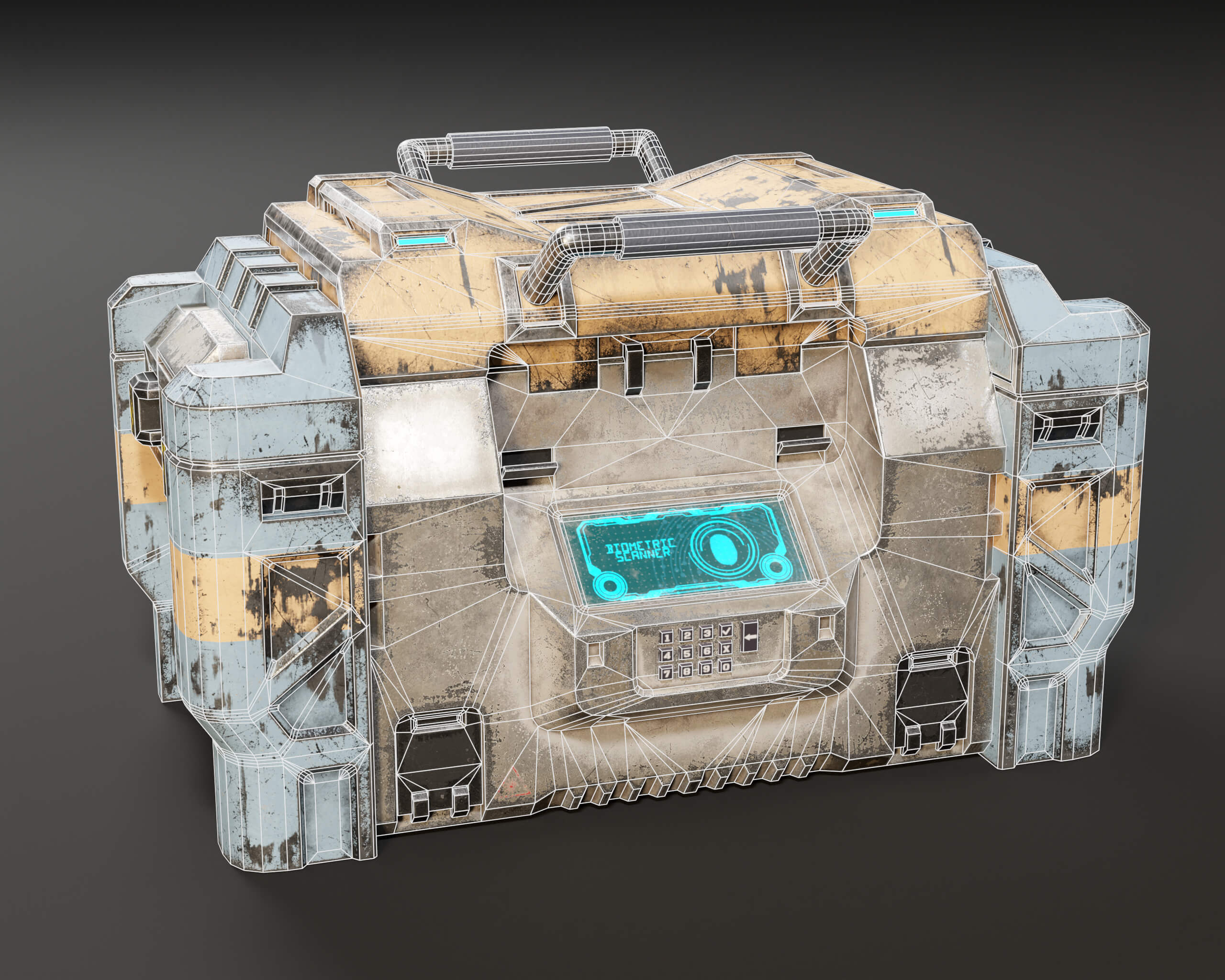 Sci-Fi Bulky Crate 3D Model by clockworkcreations