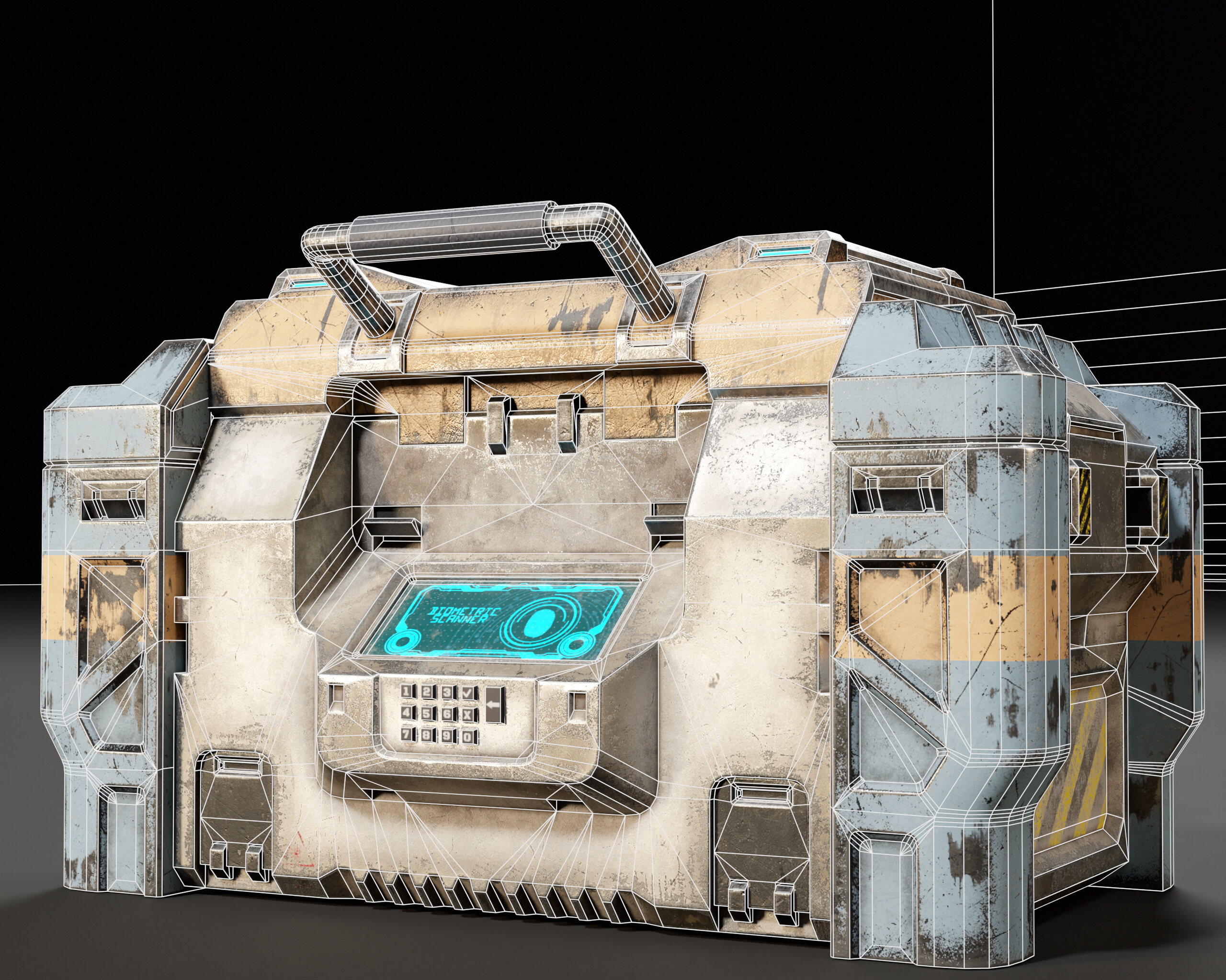 Sci-Fi Bulky Crate 3D Model by clockworkcreations