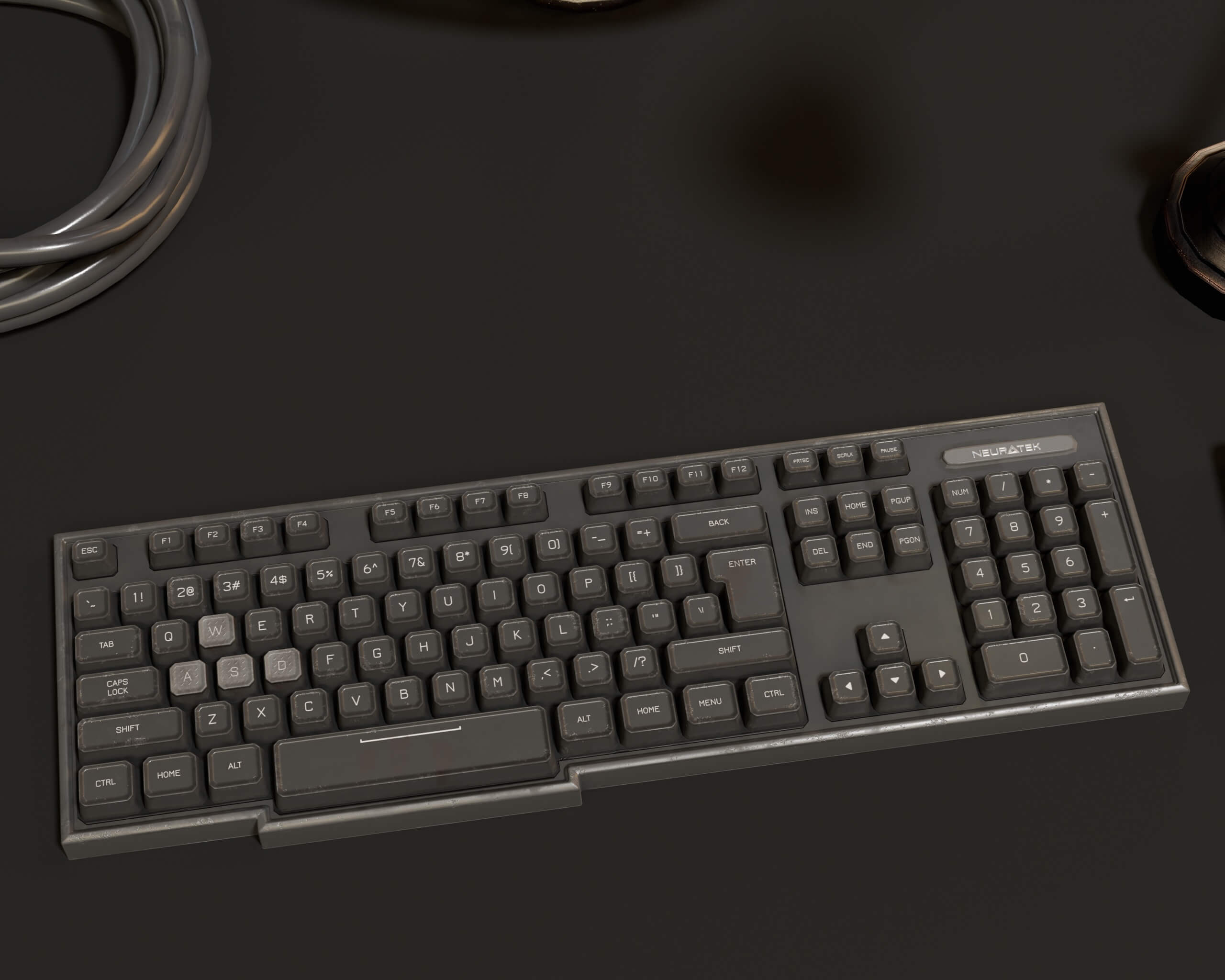 Sci-Fi Desk Accessories 3D Model by clockworkcreations