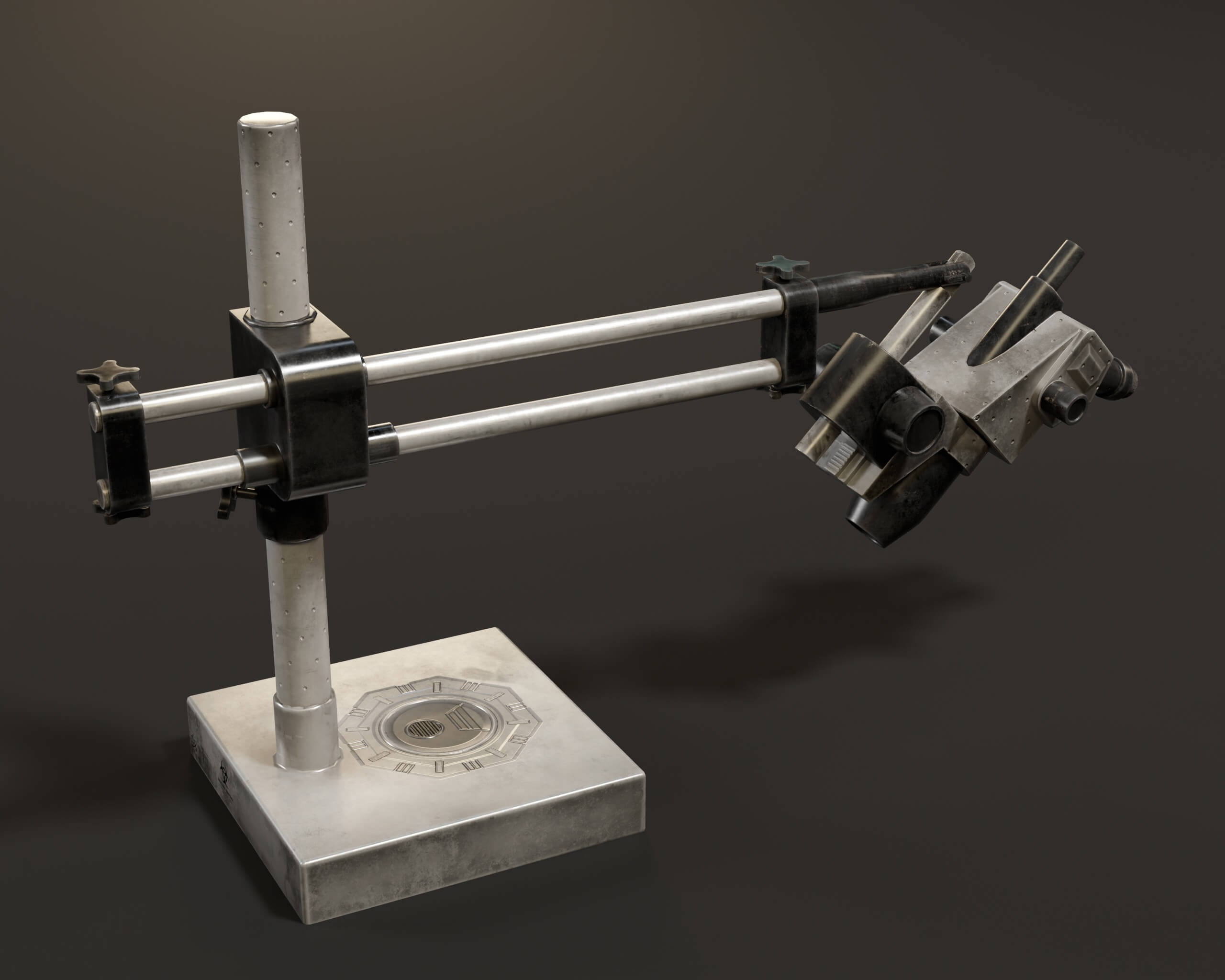 Sci-Fi Rotation Microscope 3D Model by clockworkcreations