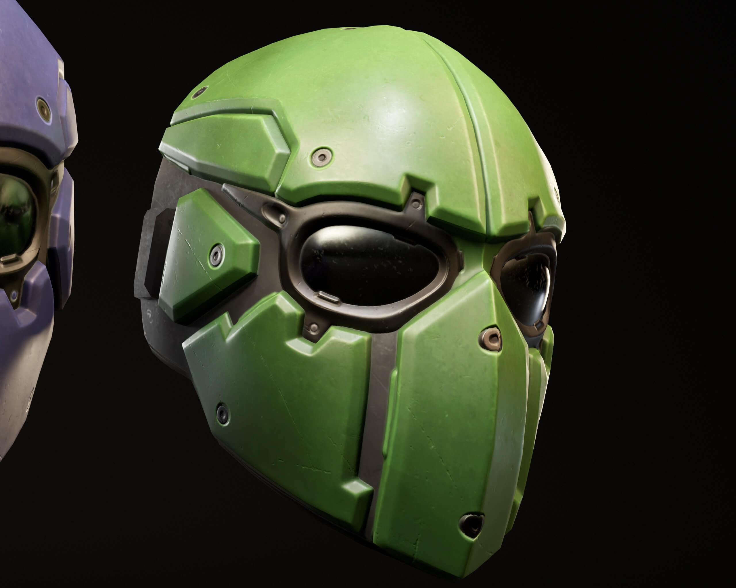 Sci-Fi Tactical Mask - 11 Colors 3D Model by clockworkcreations
