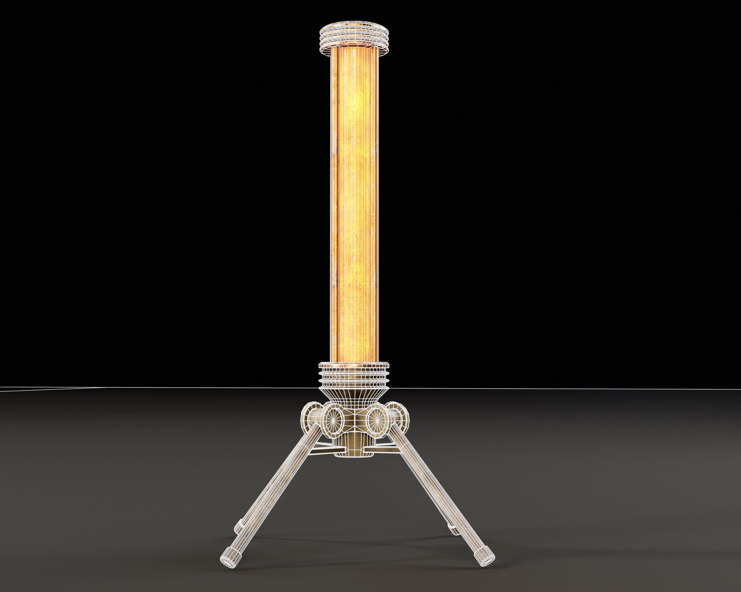 Sci-Fi Tripod Light Set 3D Model by clockworkcreations