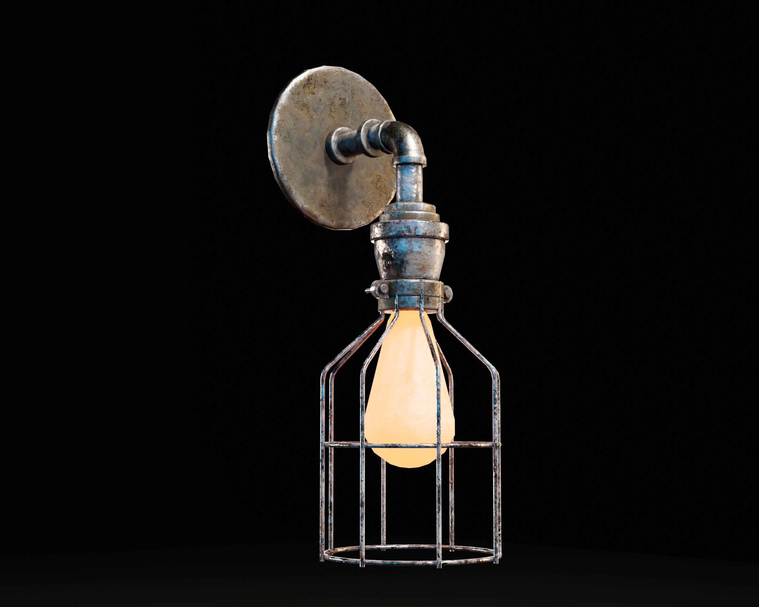 Sci-Fi Utility Light Wall Mount Set 3D Model by clockworkcreations