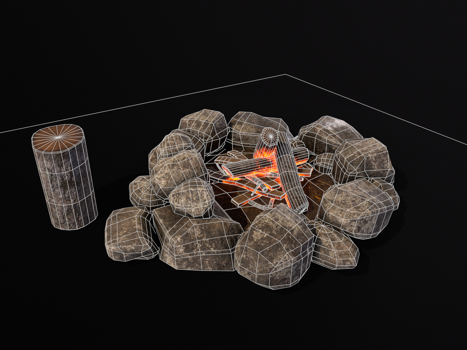 Small Fire Pit - 3D Model by clockworkcreations