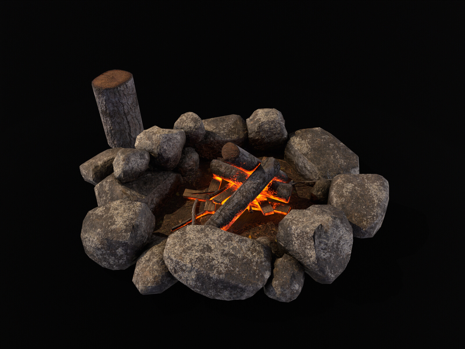 Small Fire Pit - 3D Model by clockworkcreations