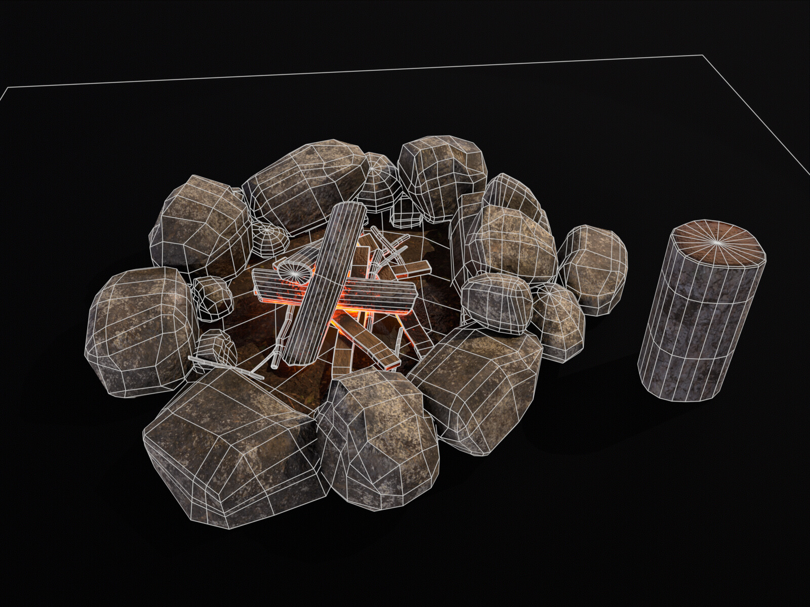 Small Fire Pit - 3D Model by clockworkcreations