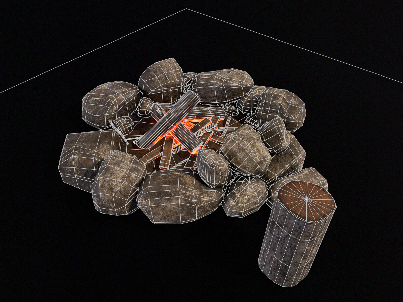 Small Fire Pit - 3D Model by clockworkcreations