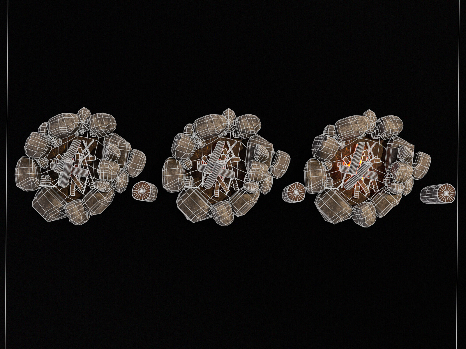 Small Fire Pit - 3D Model by clockworkcreations