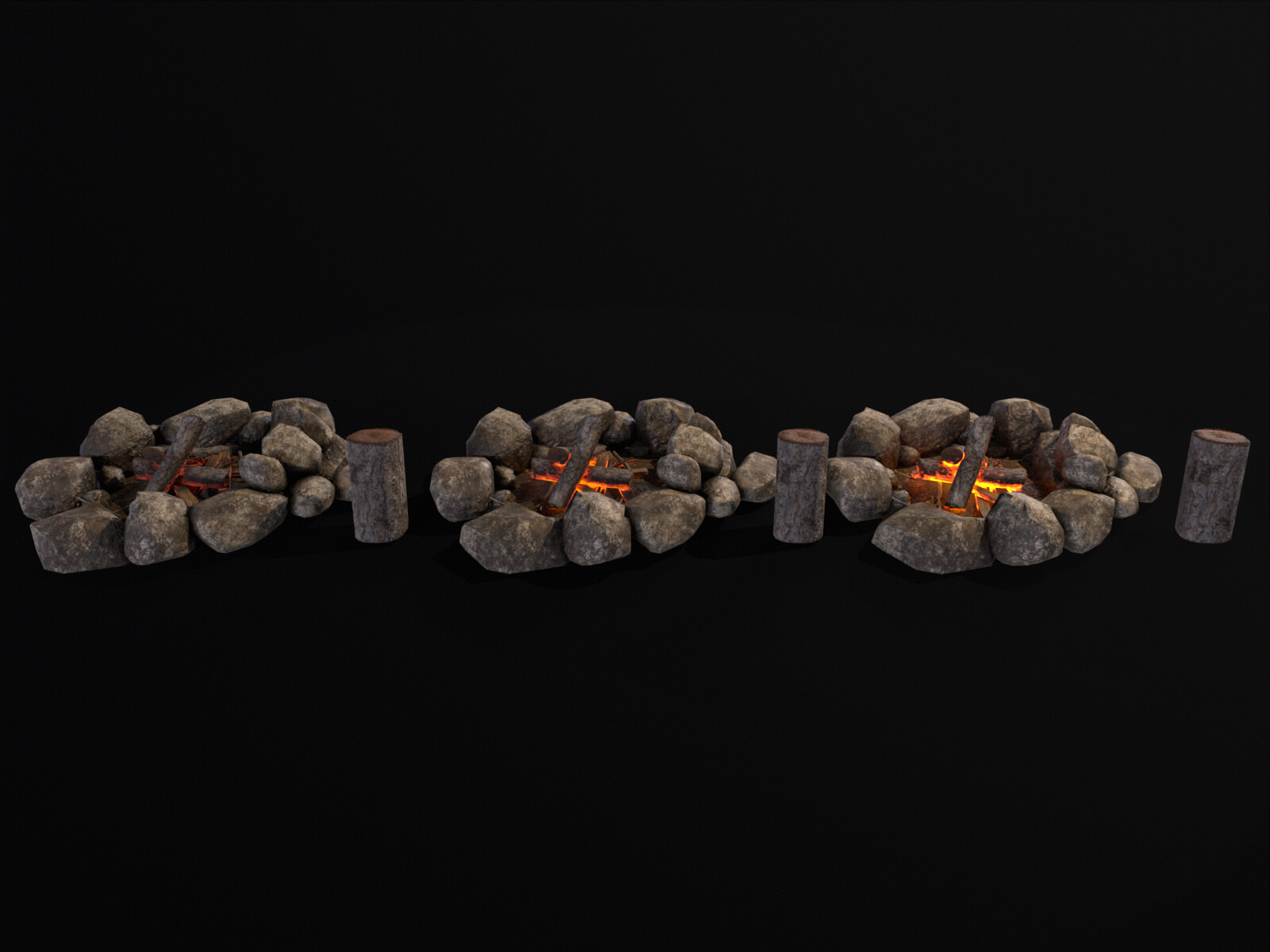 Small Fire Pit - 3D Model by clockworkcreations