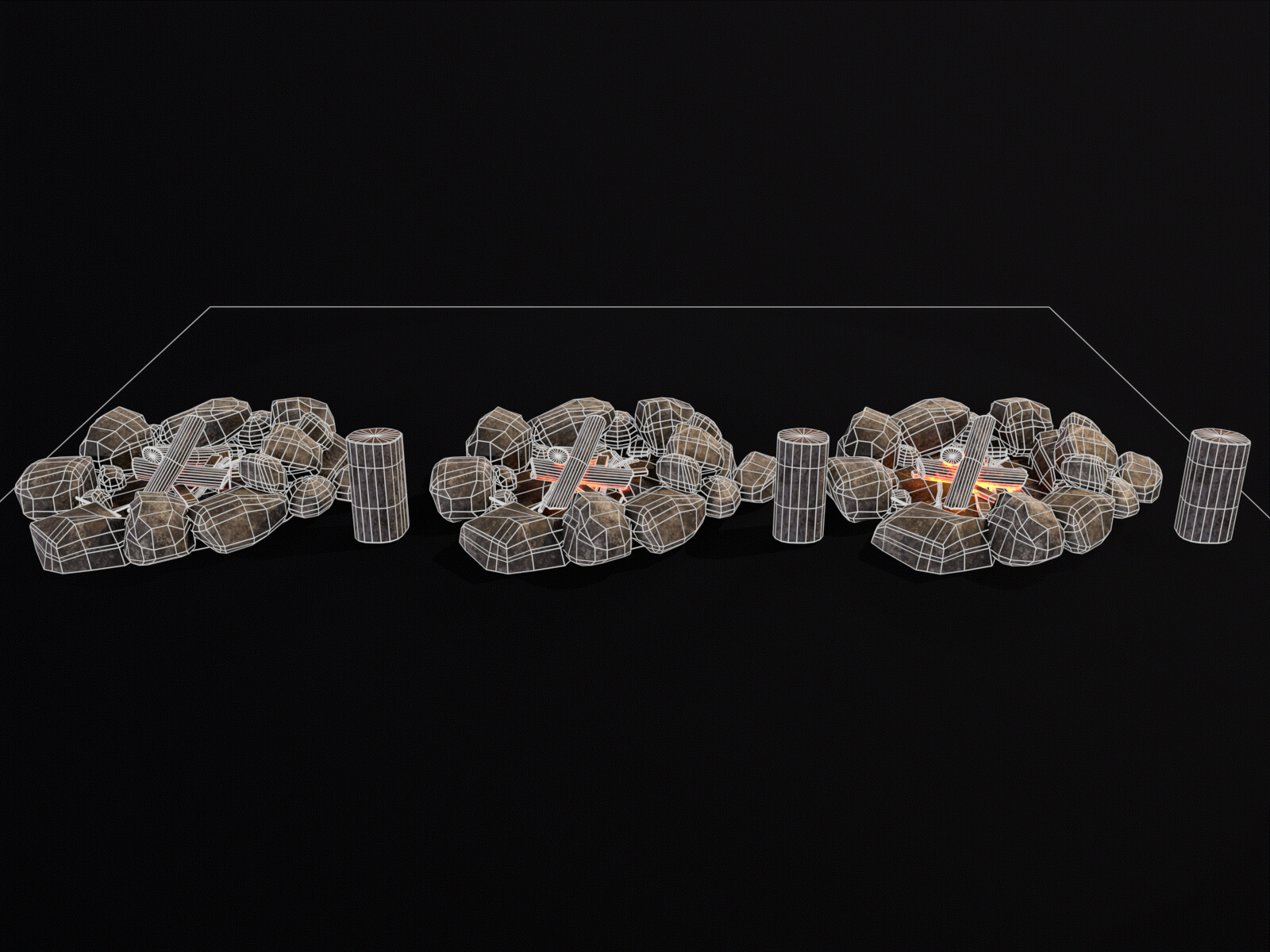 Small Fire Pit - 3D Model by clockworkcreations