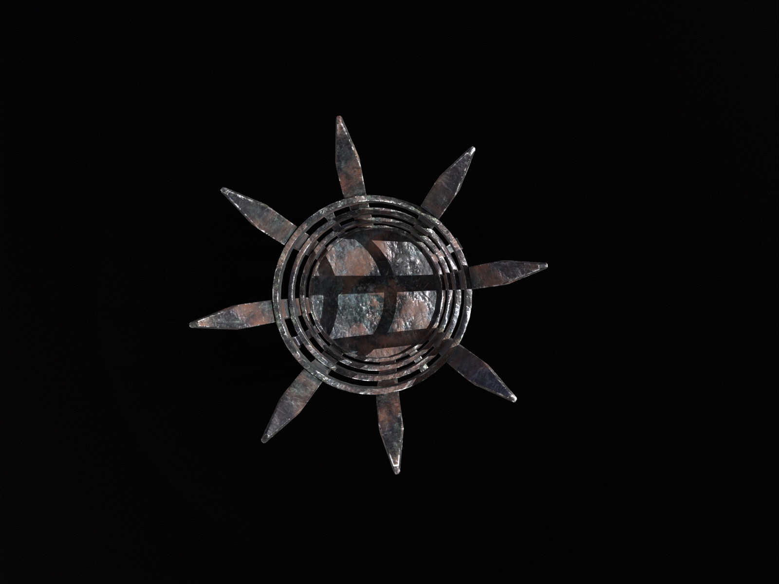 Spiked Fire Pit - 3D Model by clockworkcreations