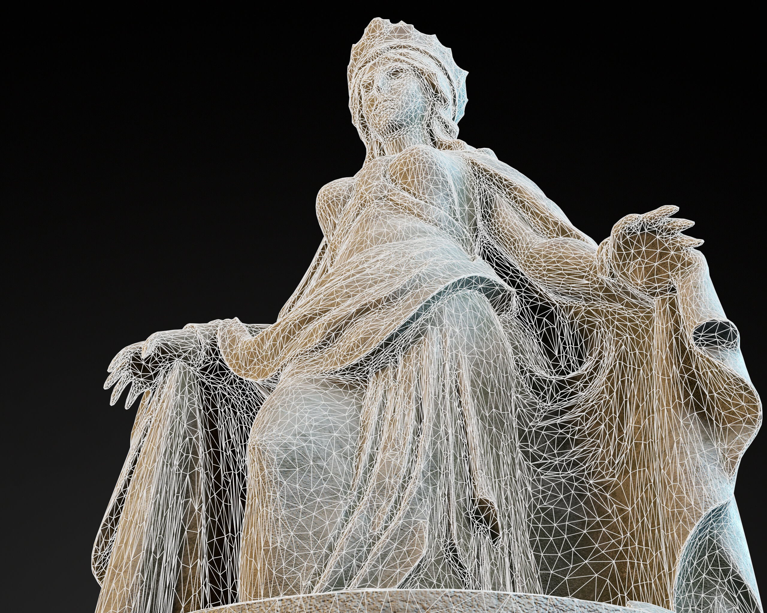 Stone Goddess Statue - 3D Model by clockworkcreations