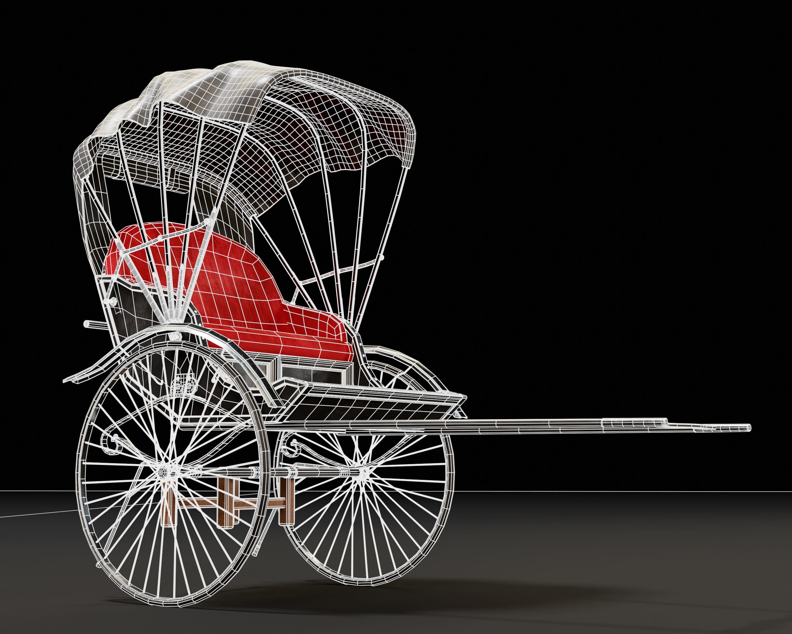 Transport Rickshaw - 3D Model by clockworkcreations