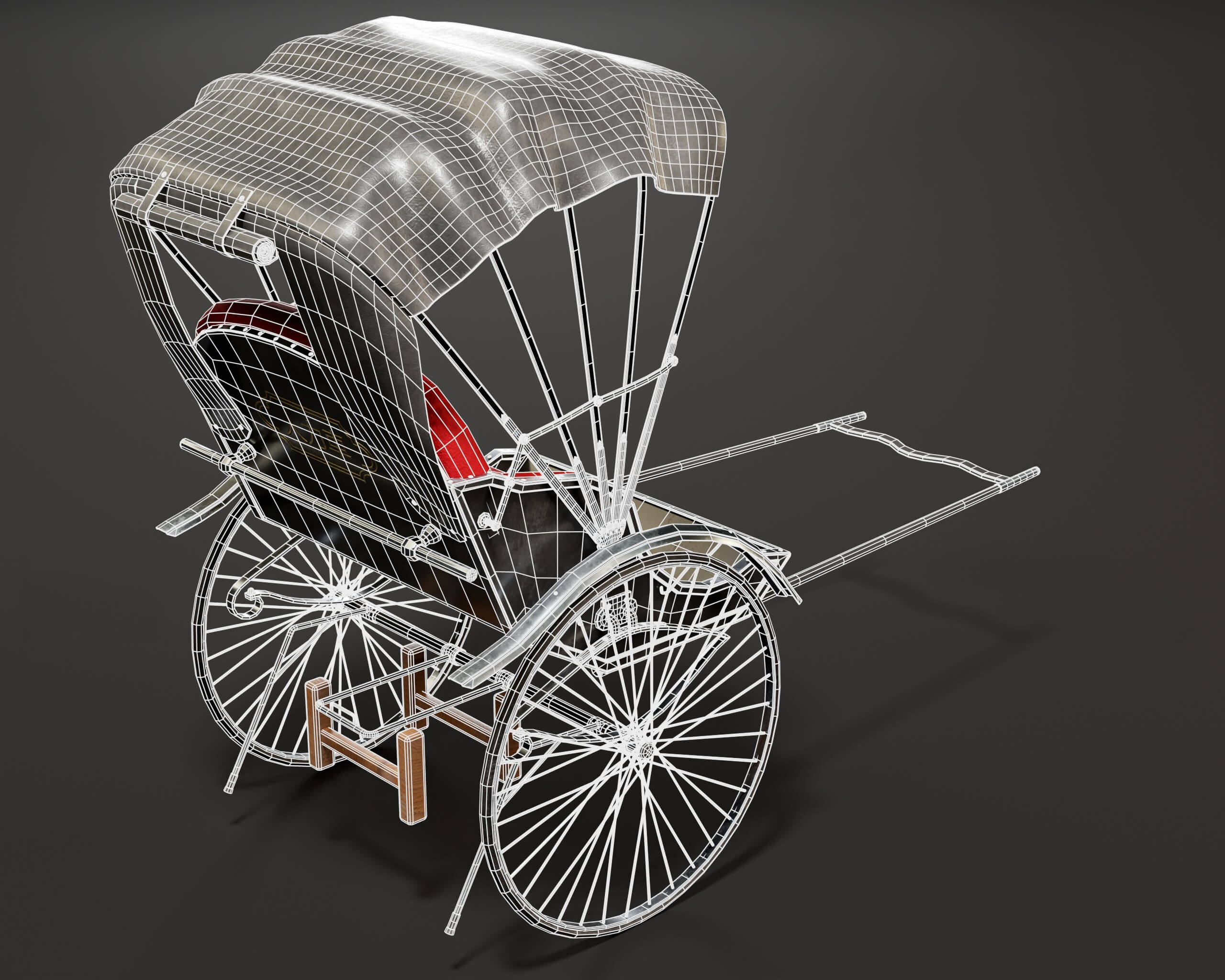 Transport Rickshaw - 3D Model by clockworkcreations