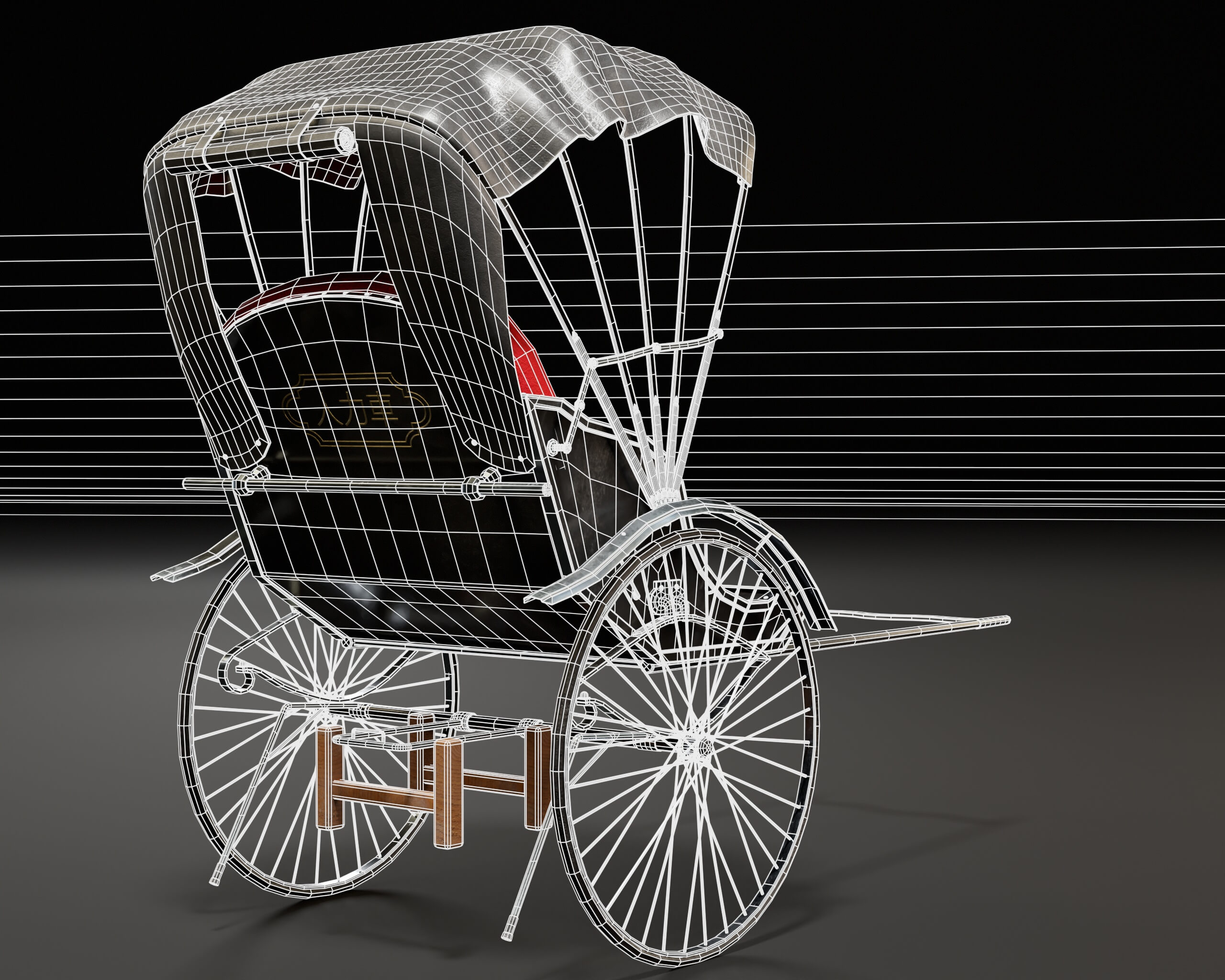 Transport Rickshaw - 3D Model by clockworkcreations