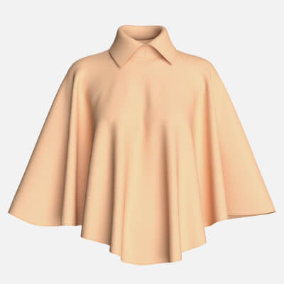 Girls Cope Dress V3 - 3D Model by Clothing Axis