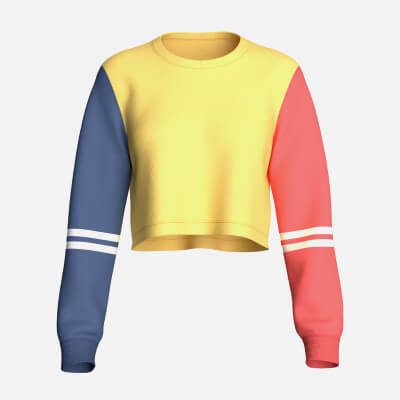 Girls Crop Tops - 3D Model by Clothing Axis