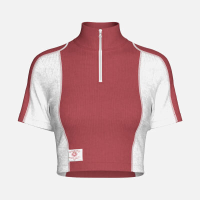 Girls Sports Crop Top with Patch - 3D Model by Clothing Axis