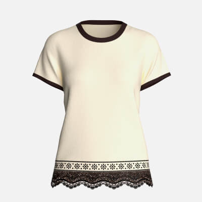 Ladies Tops with Less - 3D Model by Clothing Axis