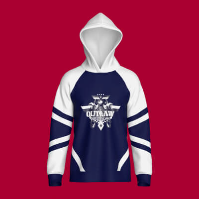 Men 2 Ton Printed Raglan Hoodie - 3D Model by Clothing Axis