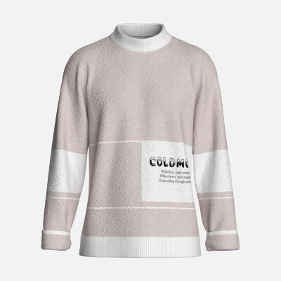 Men Printed Sweatshirt with Sherpa - CLODMODE 3D Model by Clothing Axis