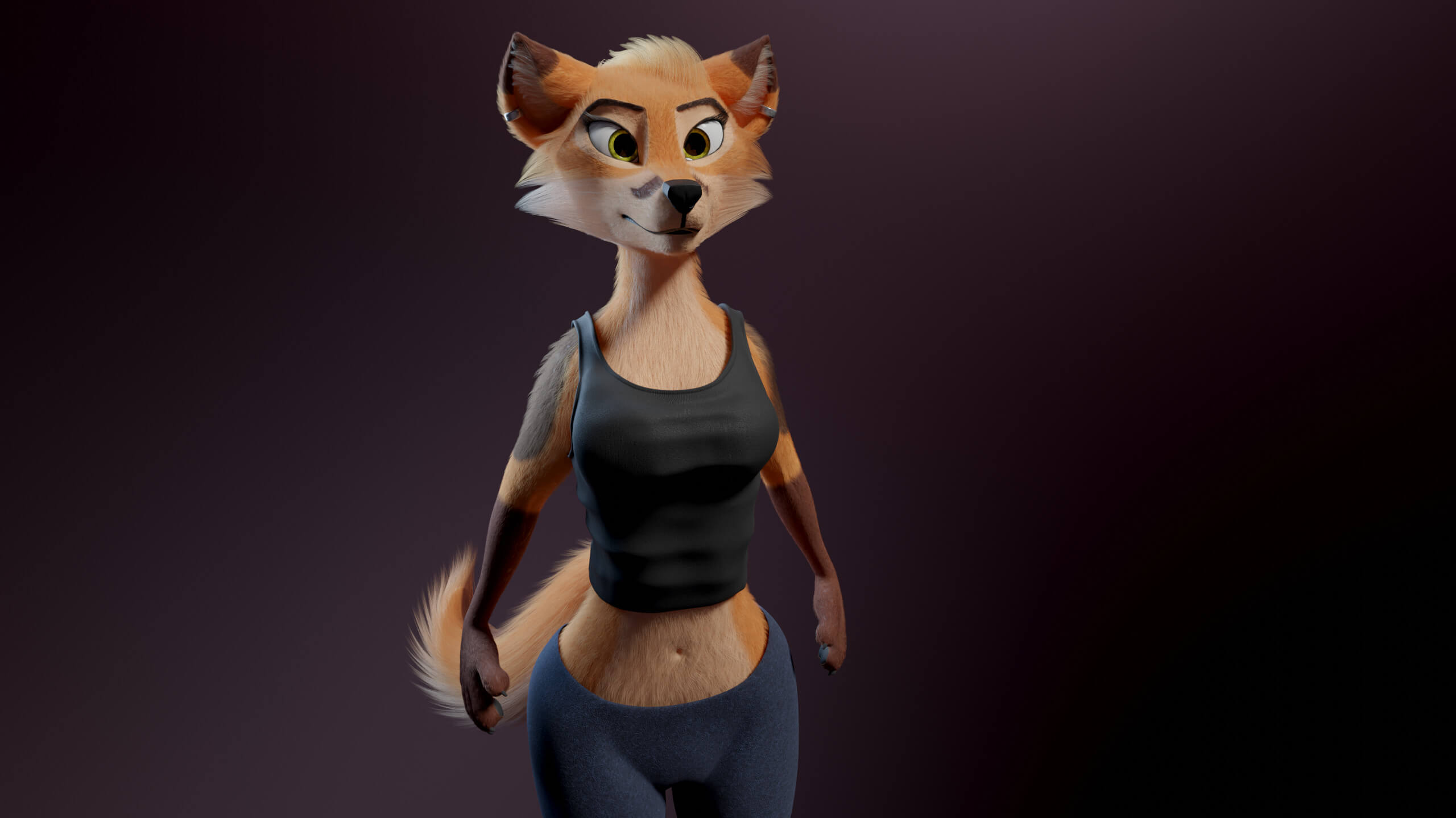 Agnes Anthro Fox - 3D Model by CM Studios