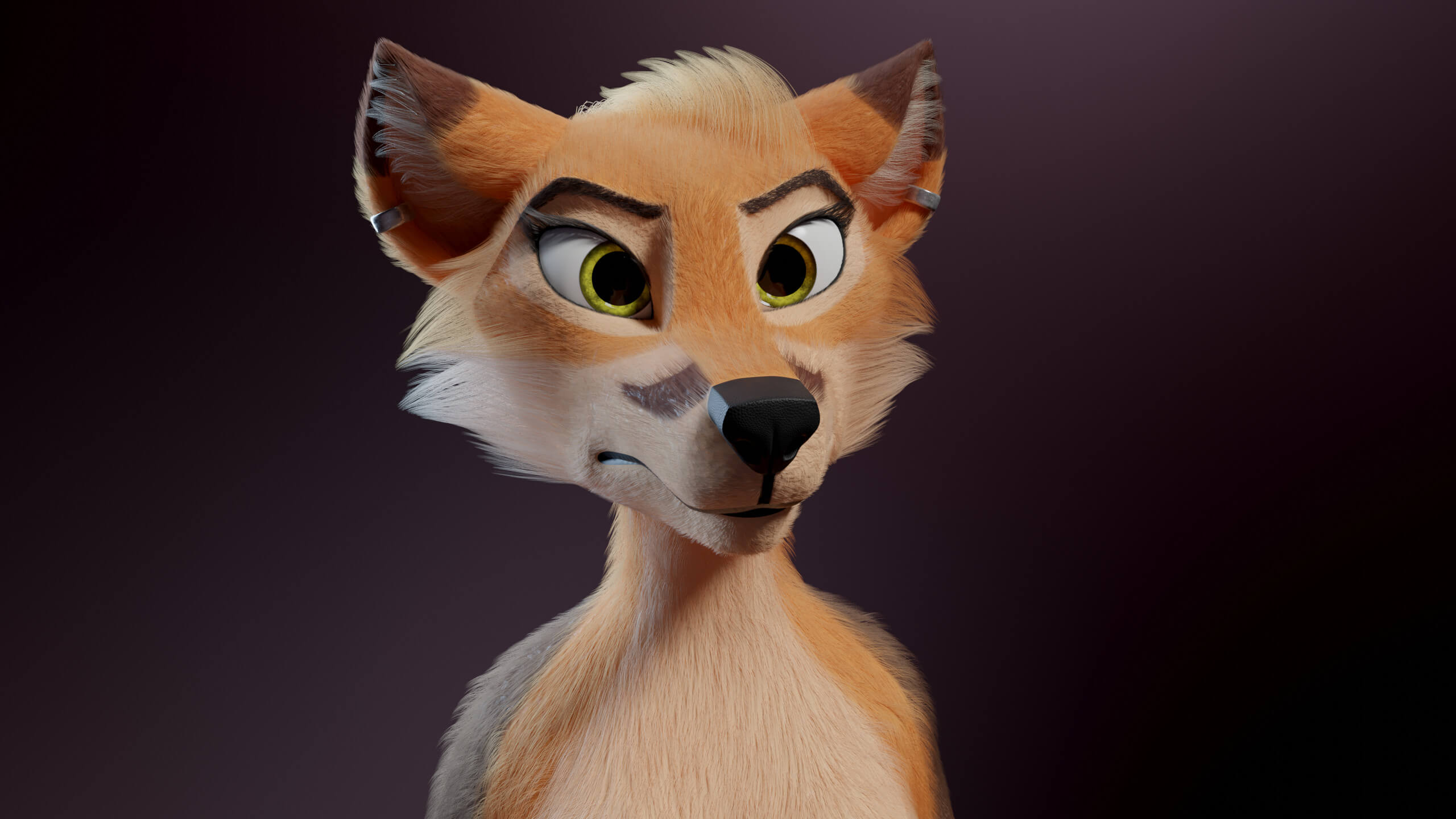 Agnes Anthro Fox - 3D Model by CM Studios