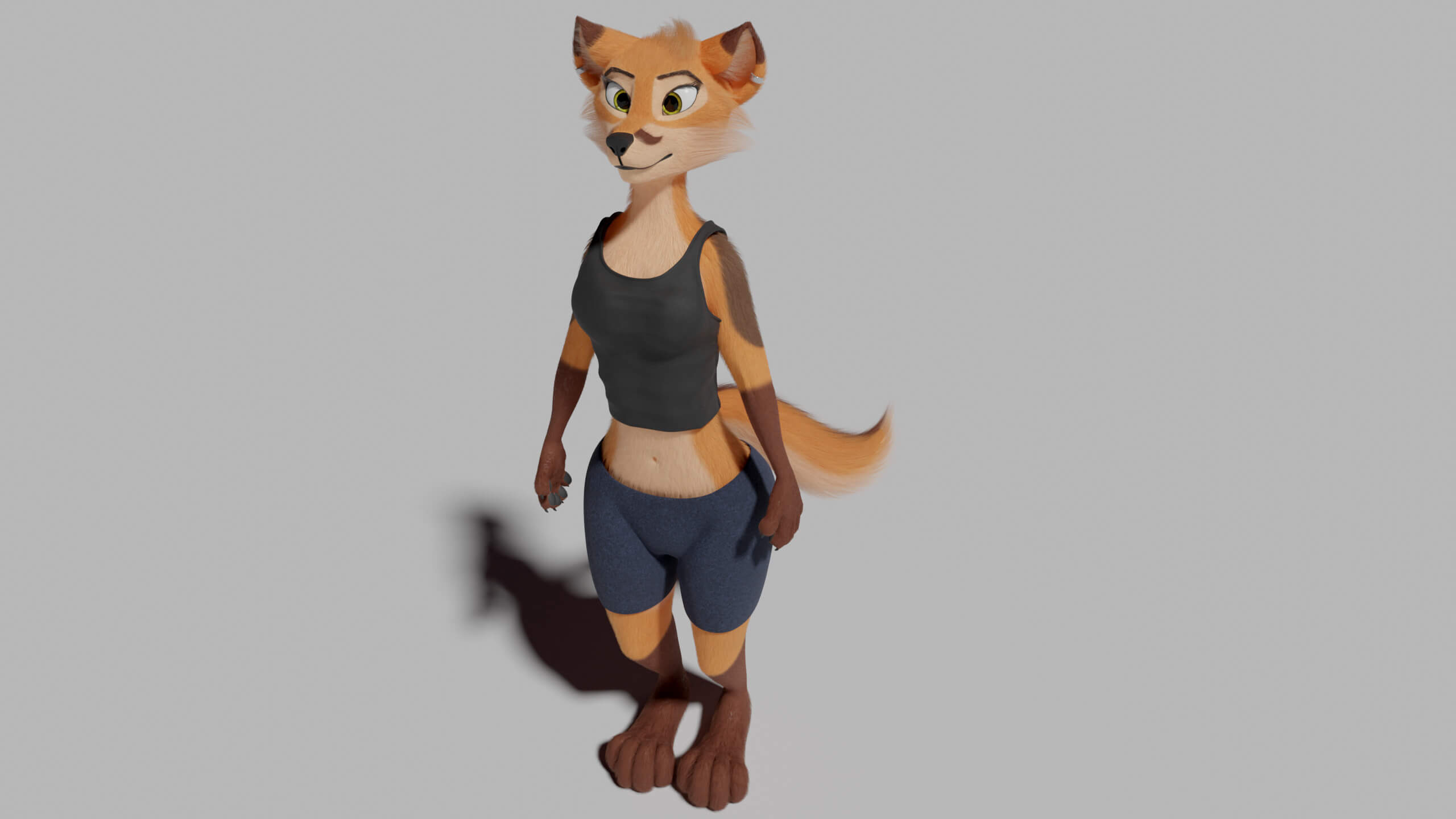 Agnes Anthro Fox - 3D Model by CM Studios