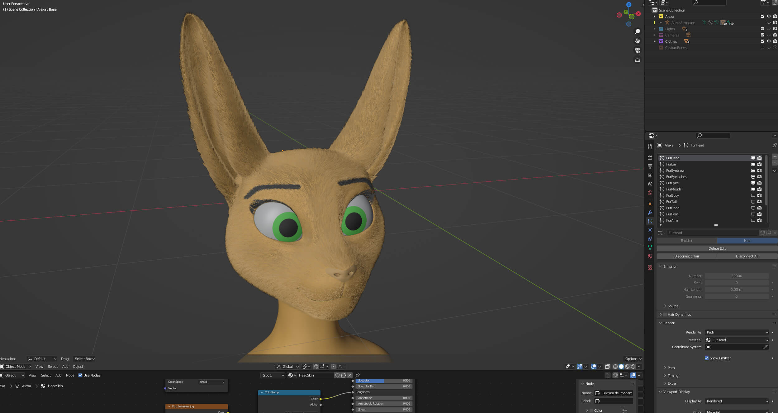 Alexa Anthro Rabbit - 3D Model by CM Studios