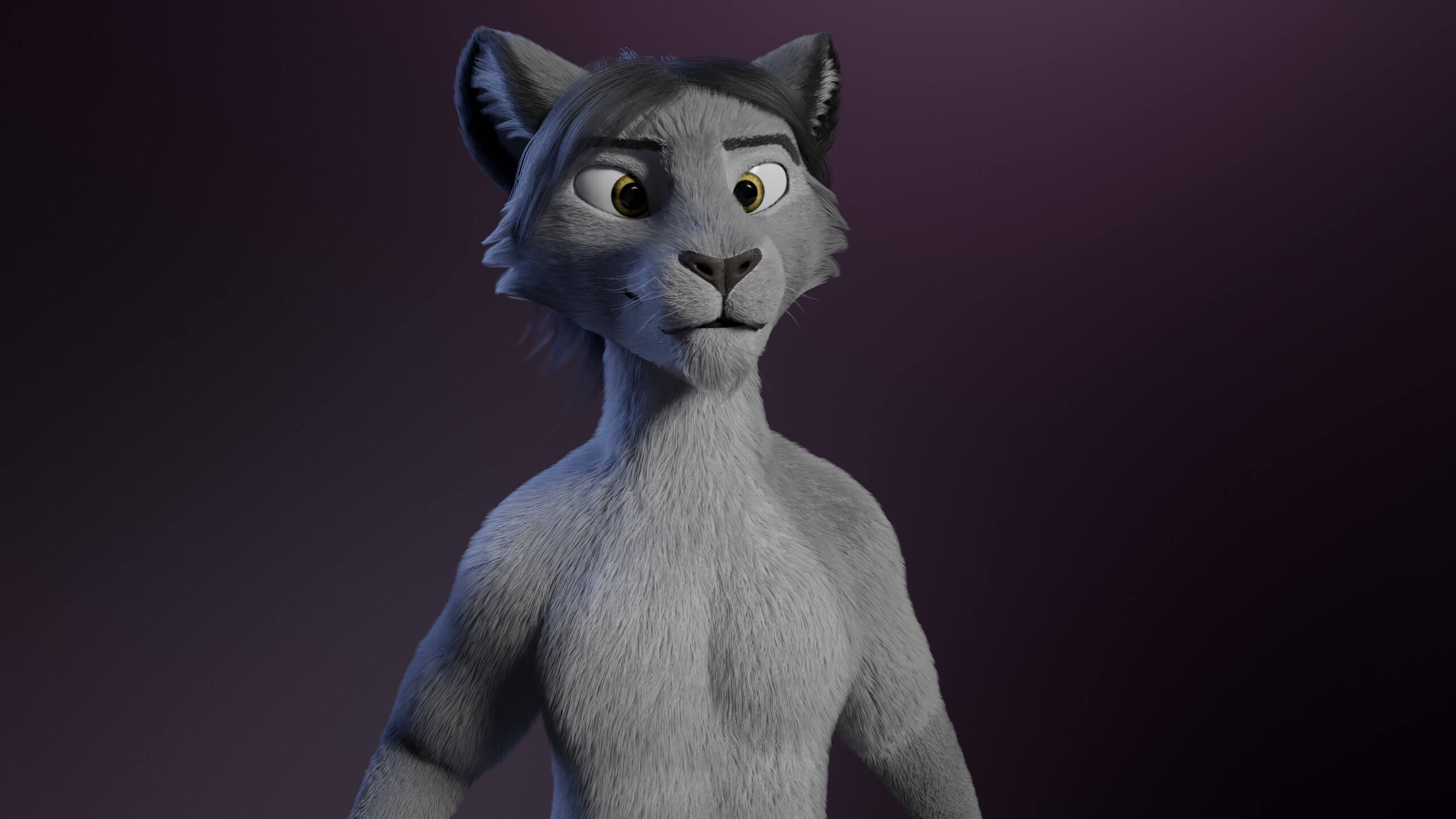 Apolo Anthro White Lion - 3D Model by CM Studios