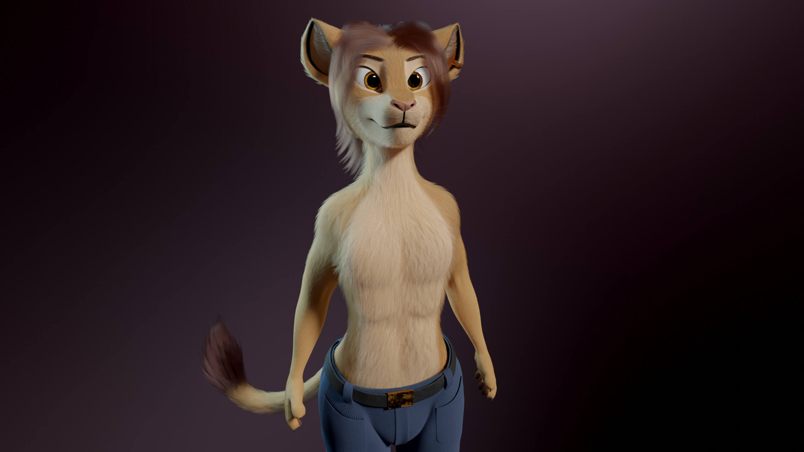 Arthur Anthro Lion - 3D Model by CM Studios