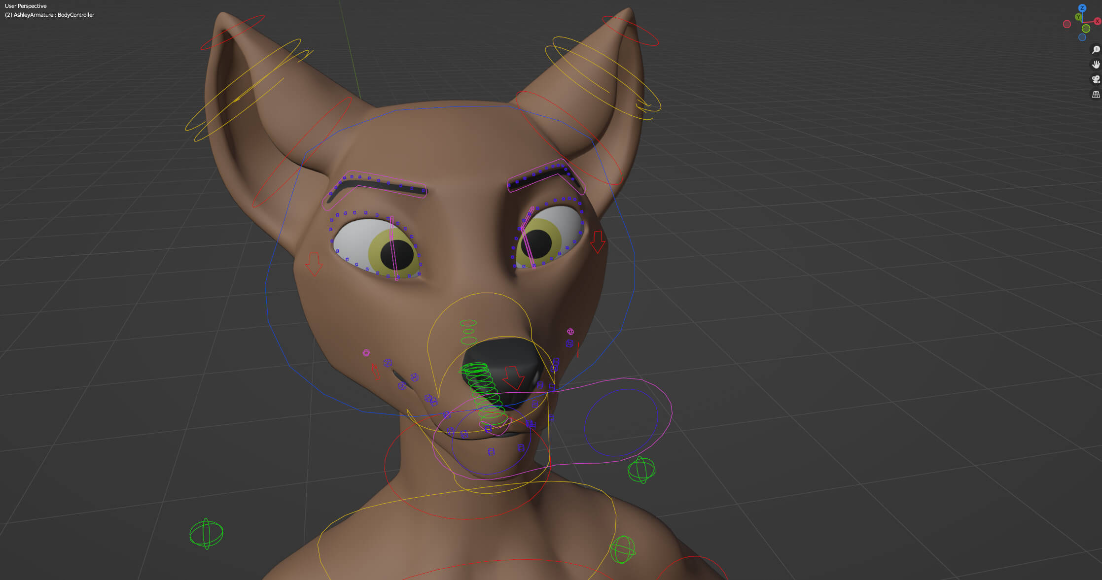 Ashley Anthro Wolf - 3D Model by CM Studios