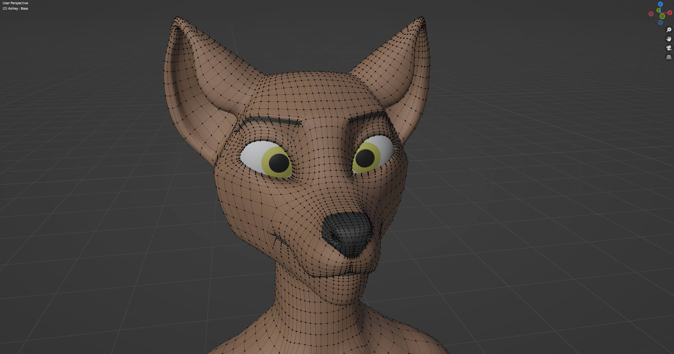 Ashley Anthro Wolf - 3D Model by CM Studios