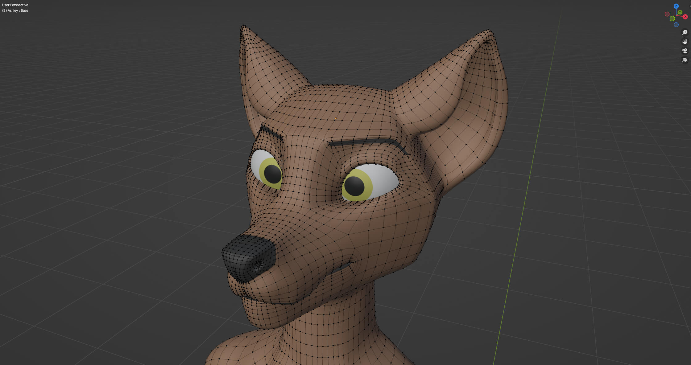 Ashley Anthro Wolf - 3D Model by CM Studios