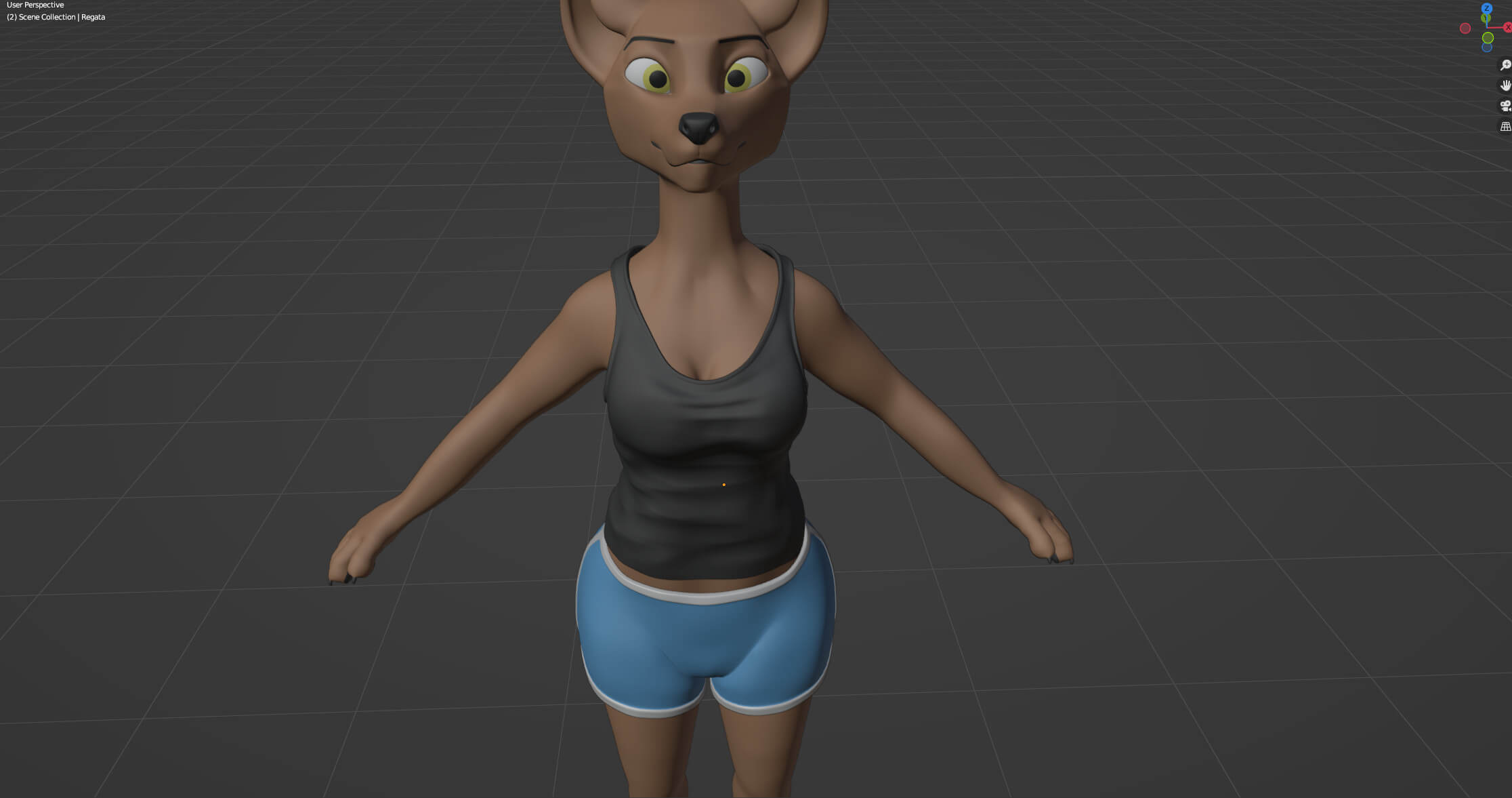 Ashley Anthro Wolf - 3D Model by CM Studios