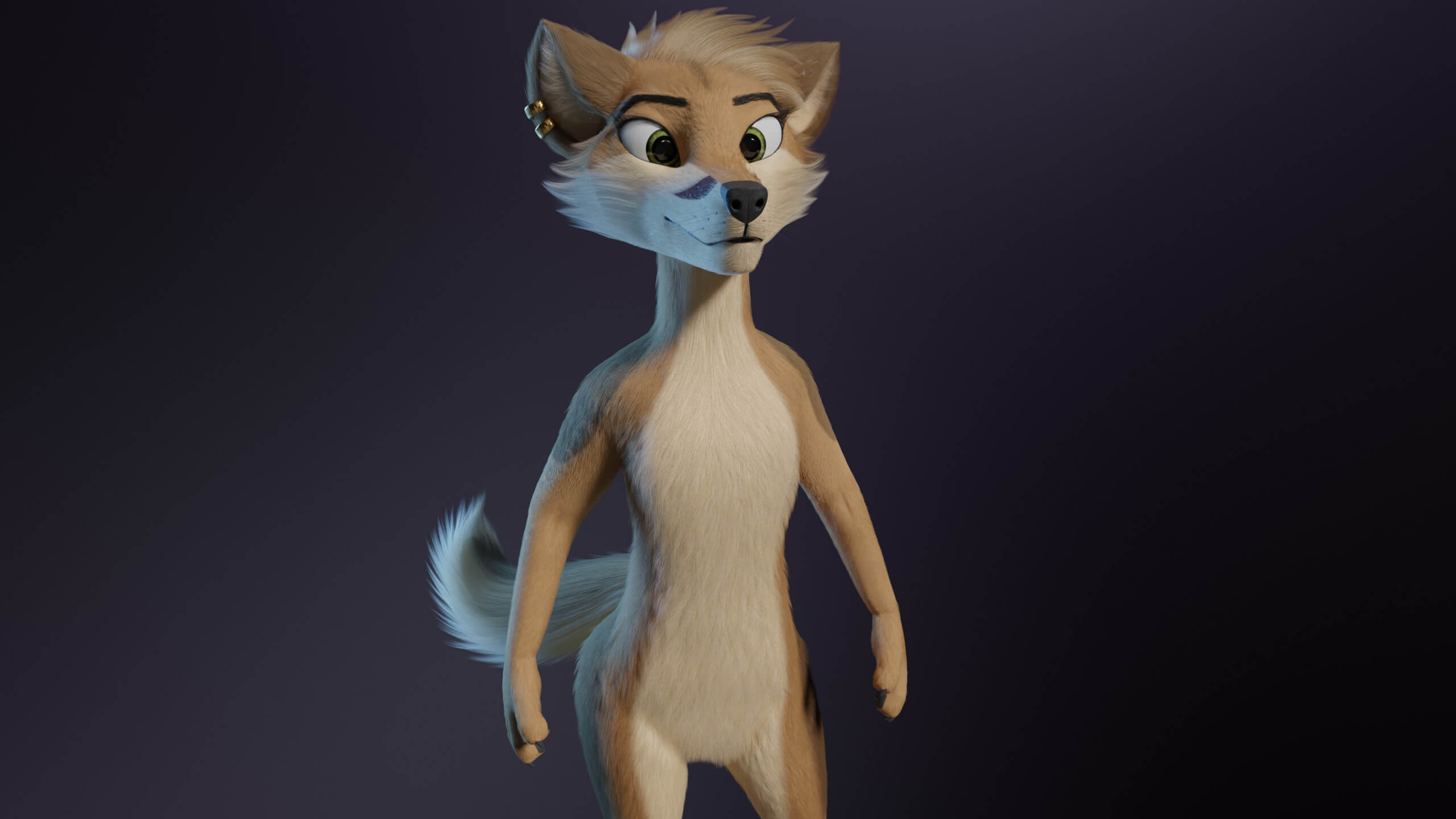 Athena Anthro Fox - 3D Model by CM Studios