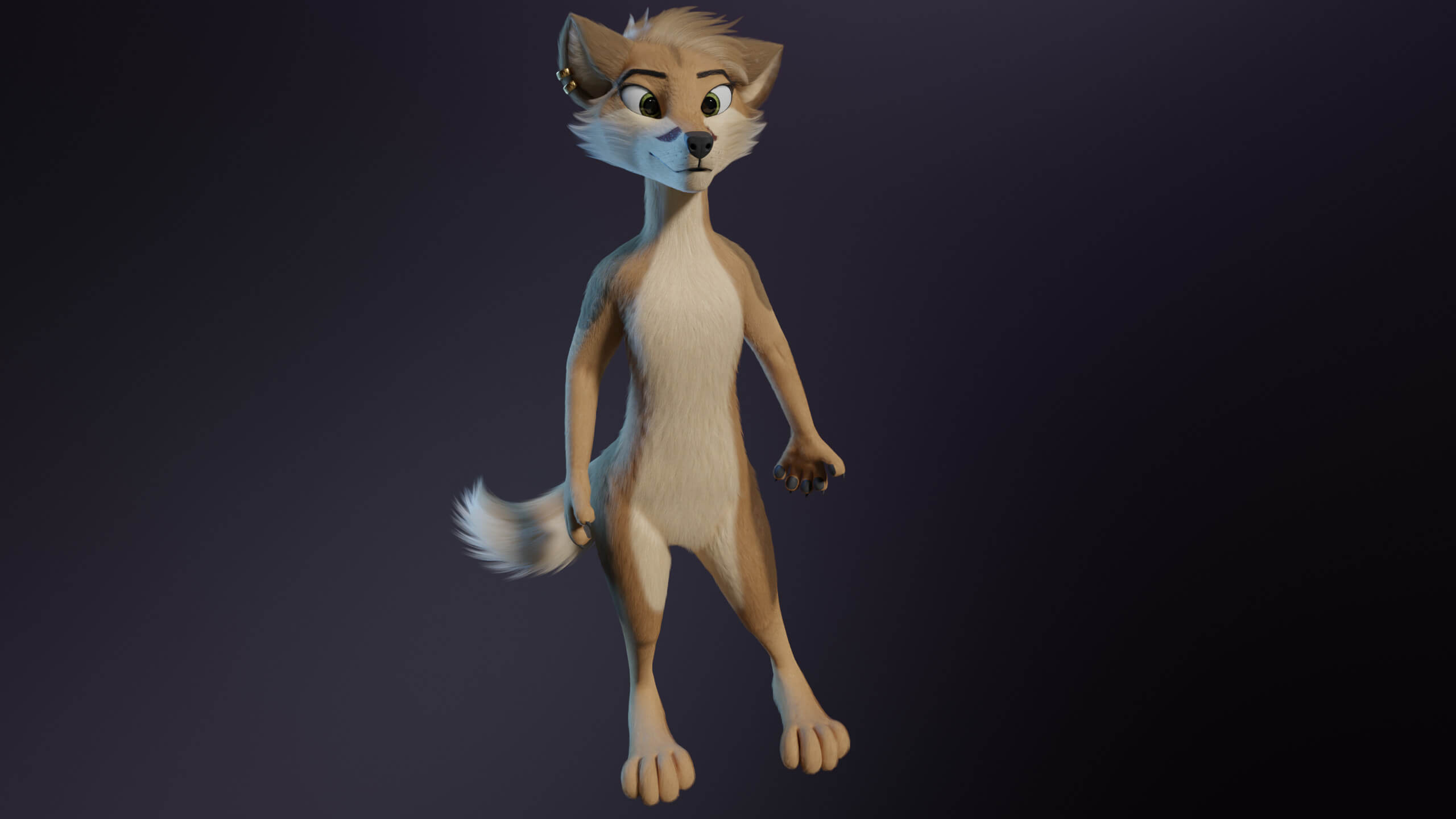 Athena Anthro Fox - 3D Model by CM Studios