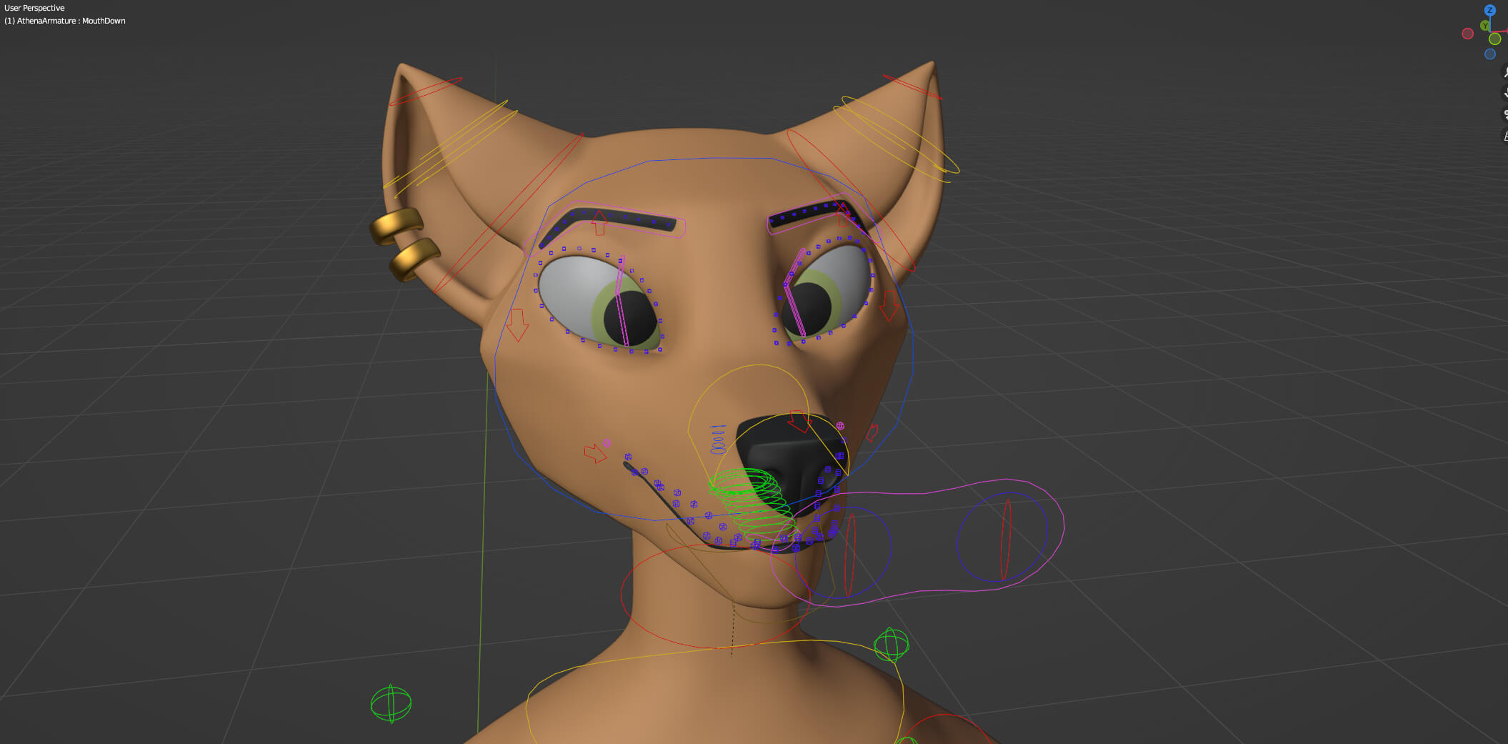 Athena Anthro Fox - 3D Model by CM Studios