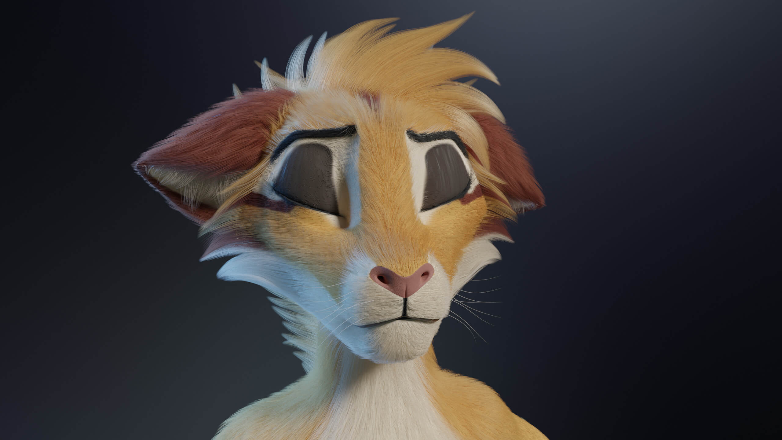 Aurora Anthro Cat - 3D Model by CM Studios