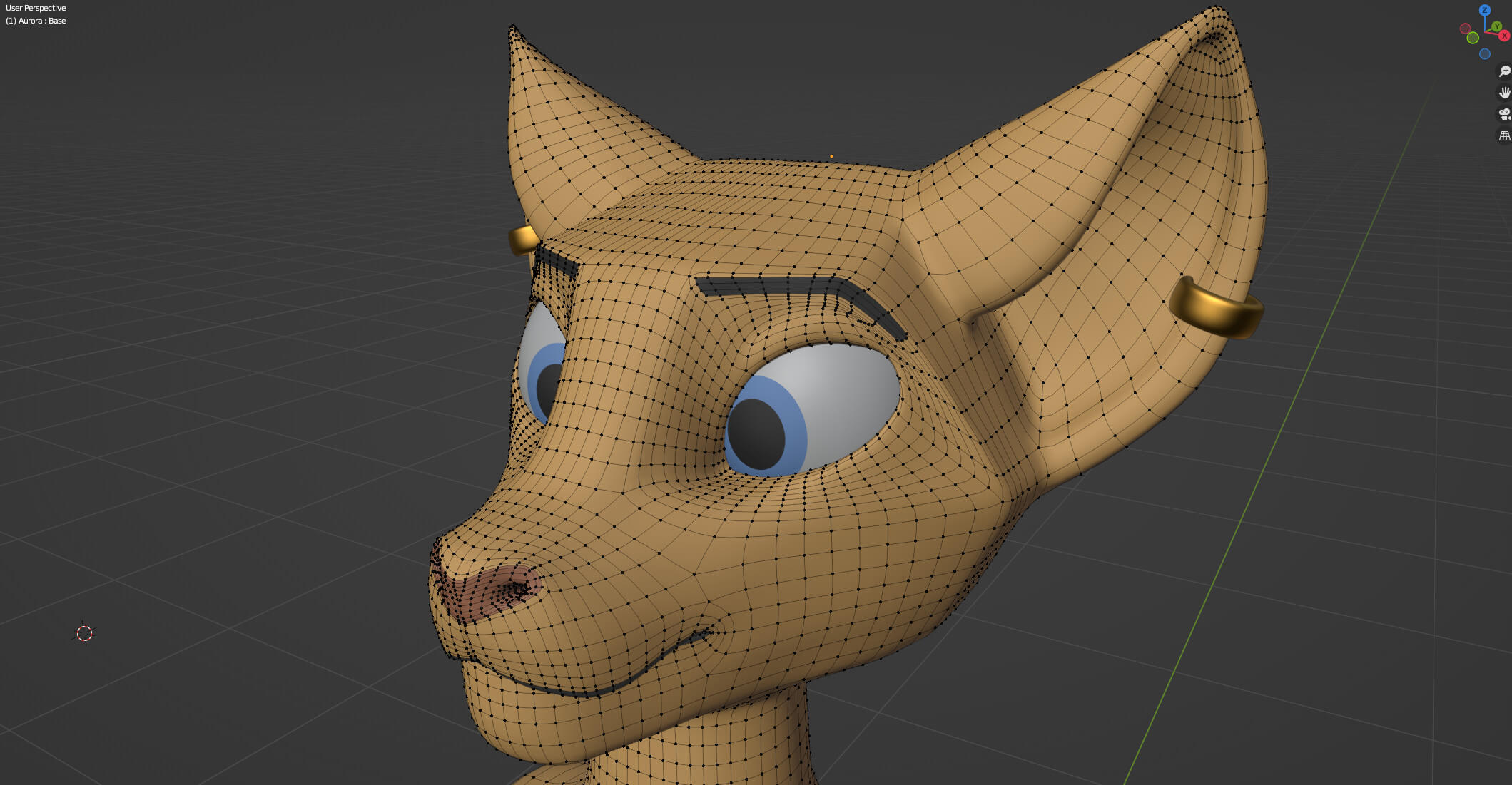 Aurora Anthro Cat - 3D Model by CM Studios