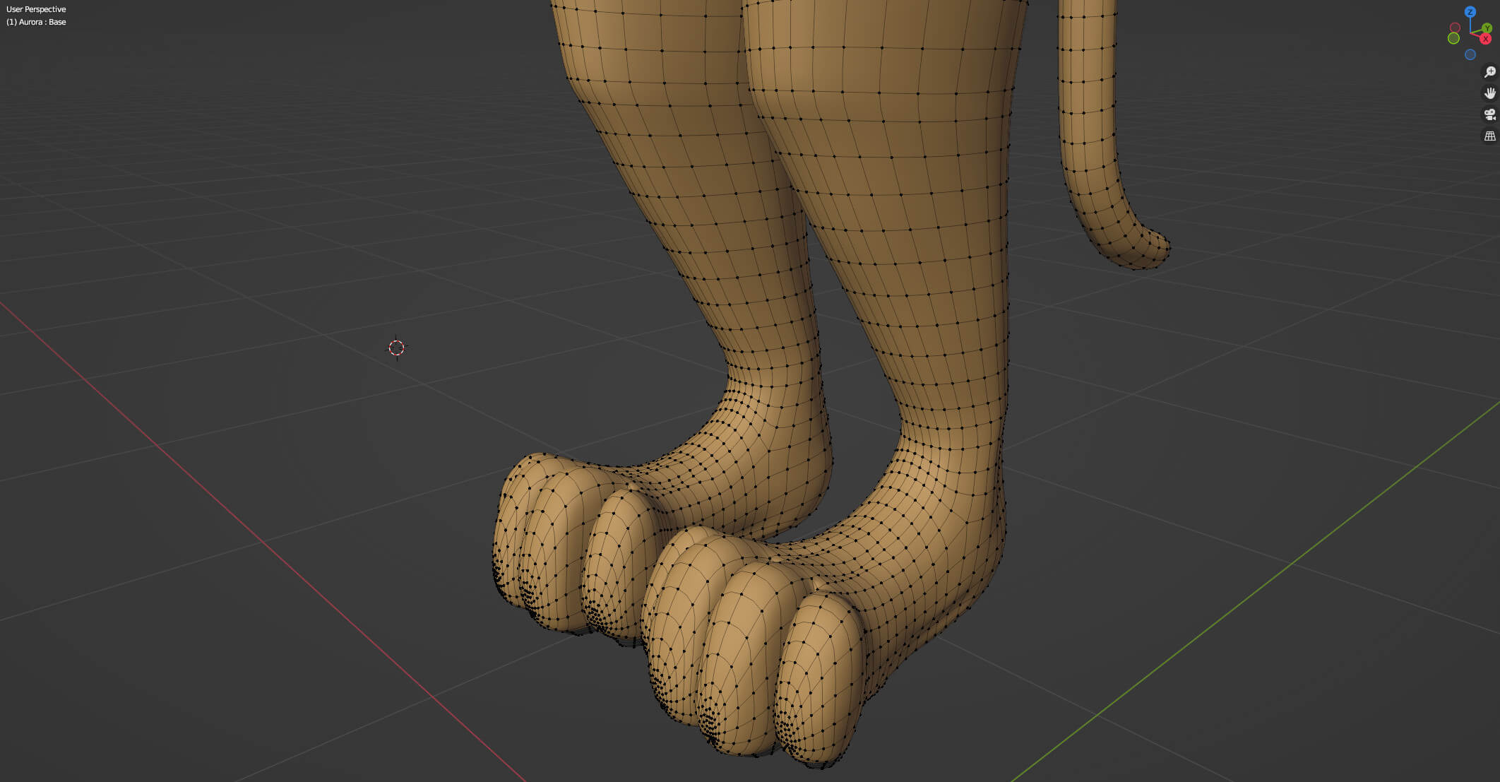 Aurora Anthro Cat - 3D Model by CM Studios