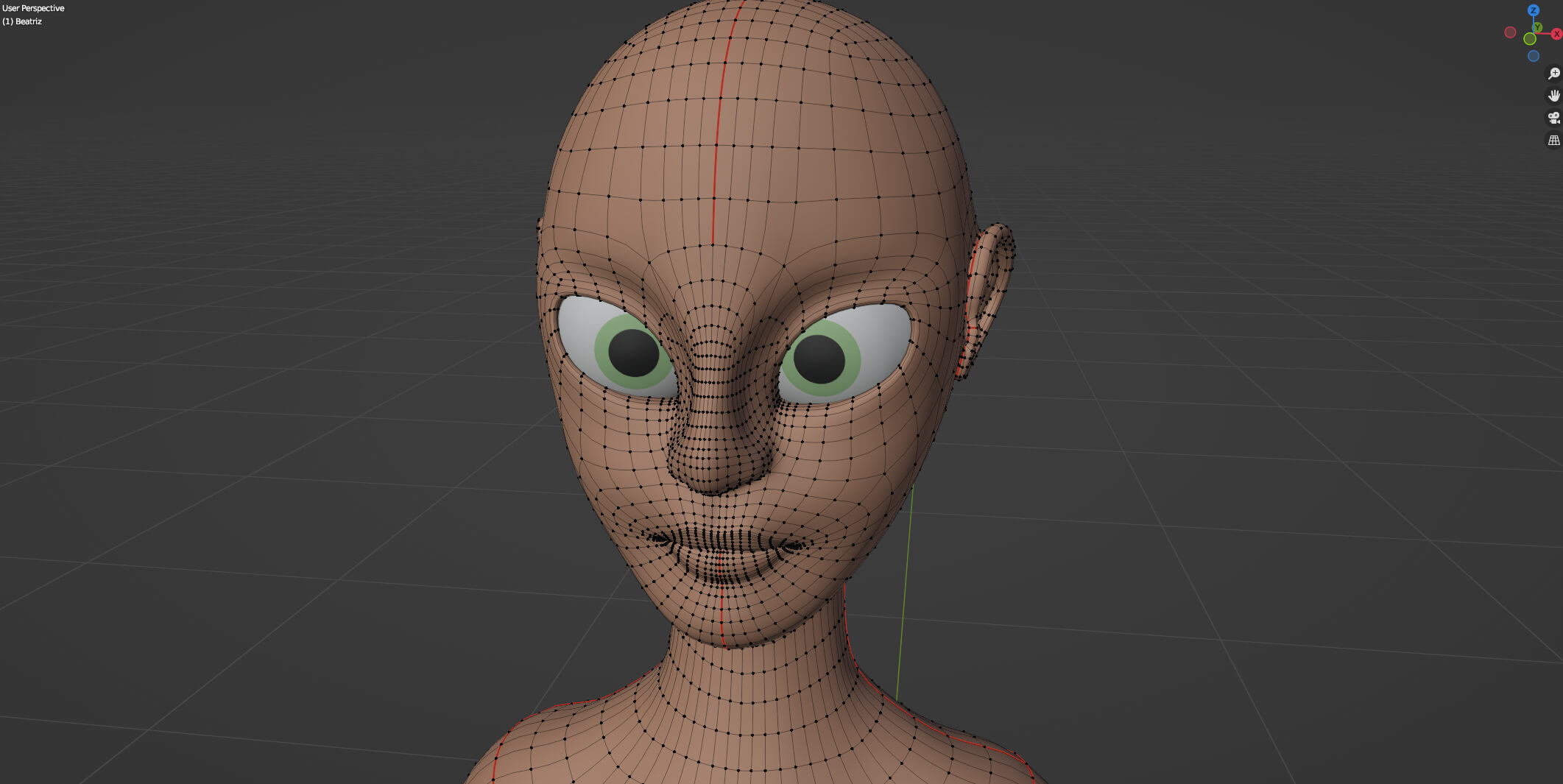 Beatriz Cartoon Woman - Free 3D Model by CM Studios