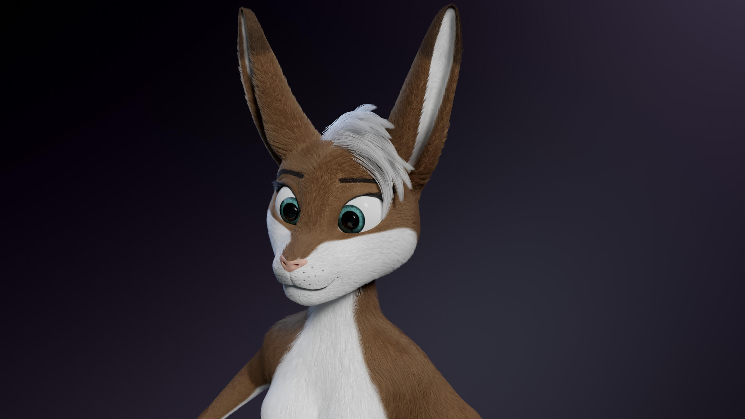 Carly Anthro Rabbit - 3D Model by CM Studios