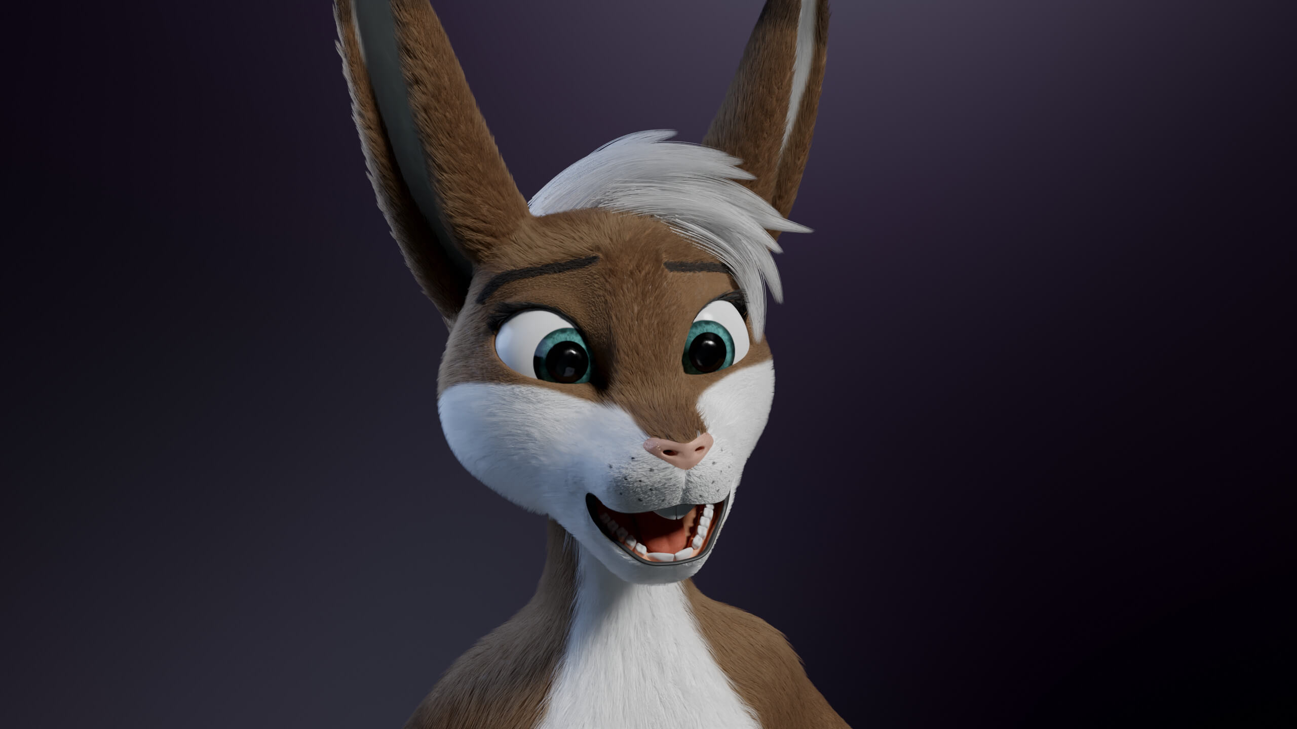 Carly Anthro Rabbit - 3D Model by CM Studios