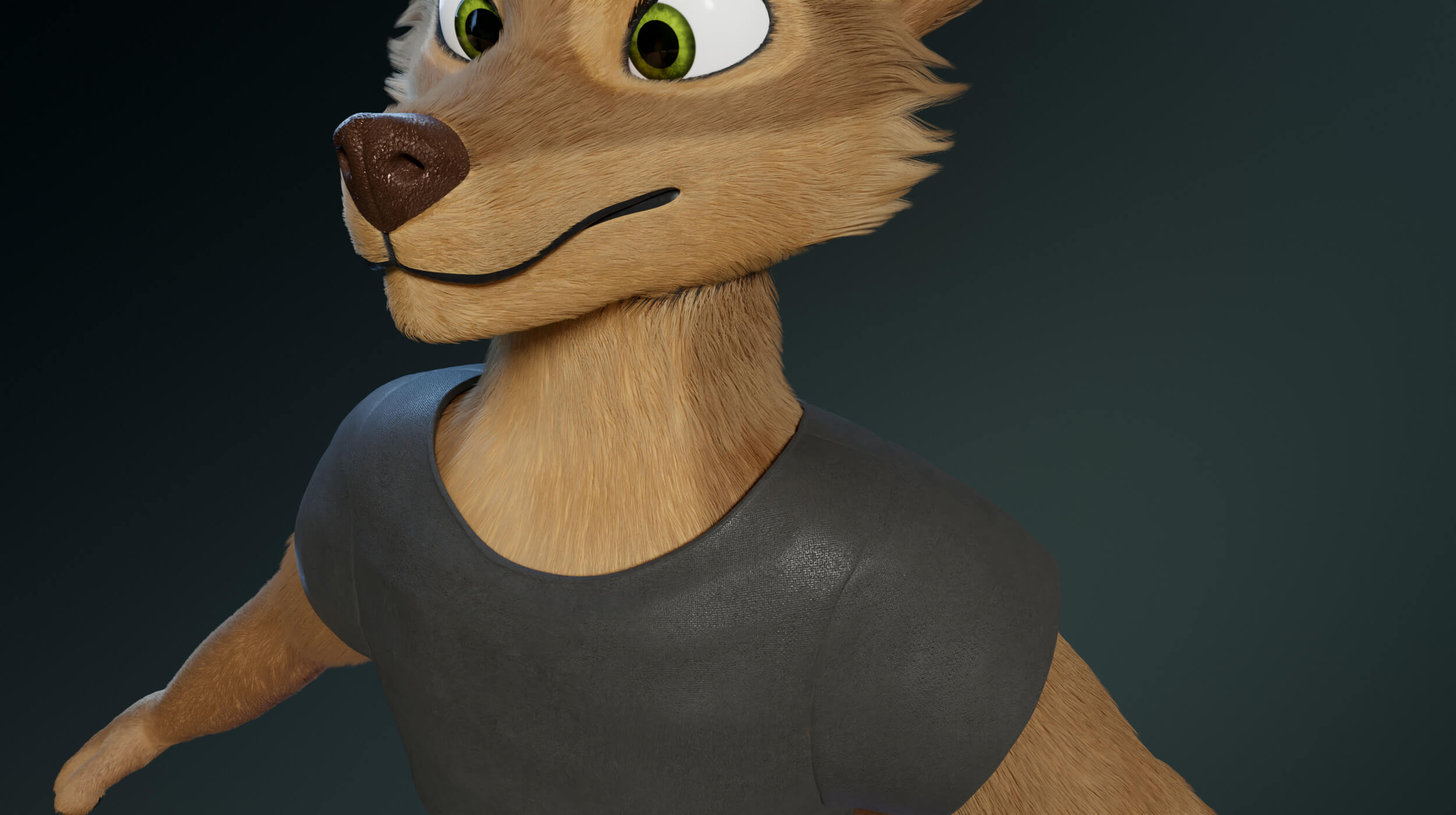 Cassandra Anthro Wolf - 3D Model by CM Studios