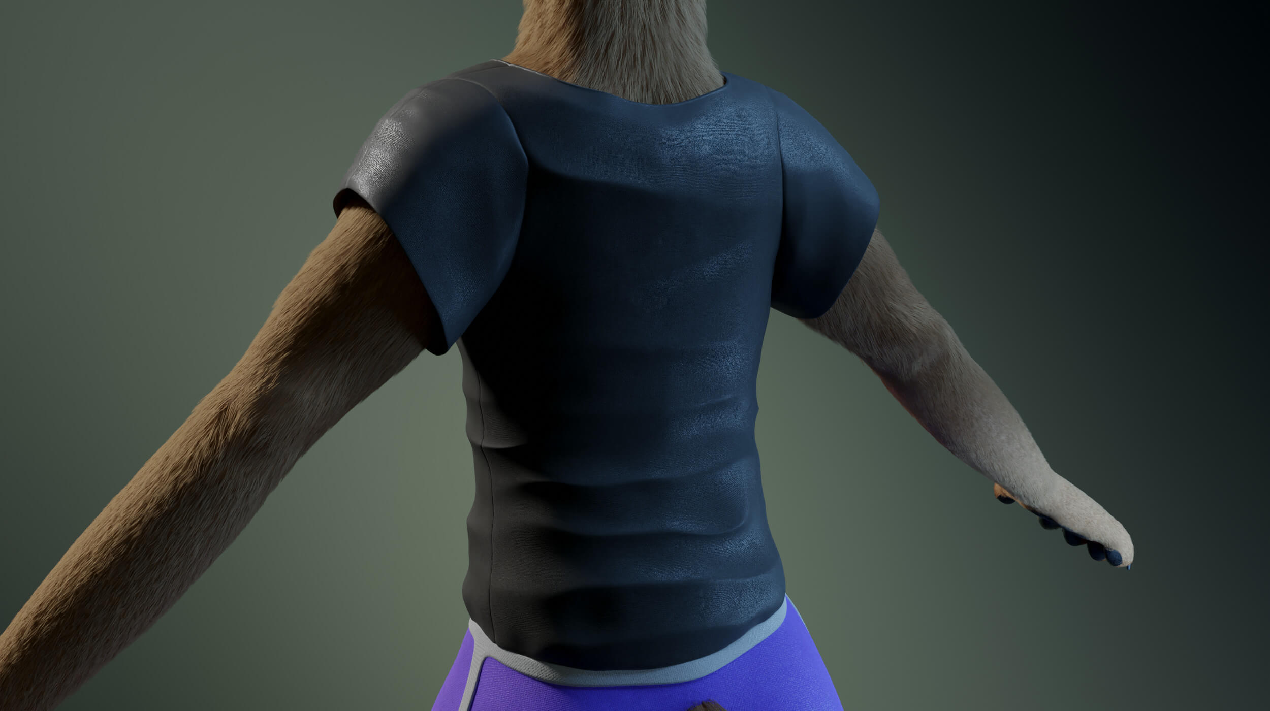 Cassandra Anthro Wolf - 3D Model by CM Studios