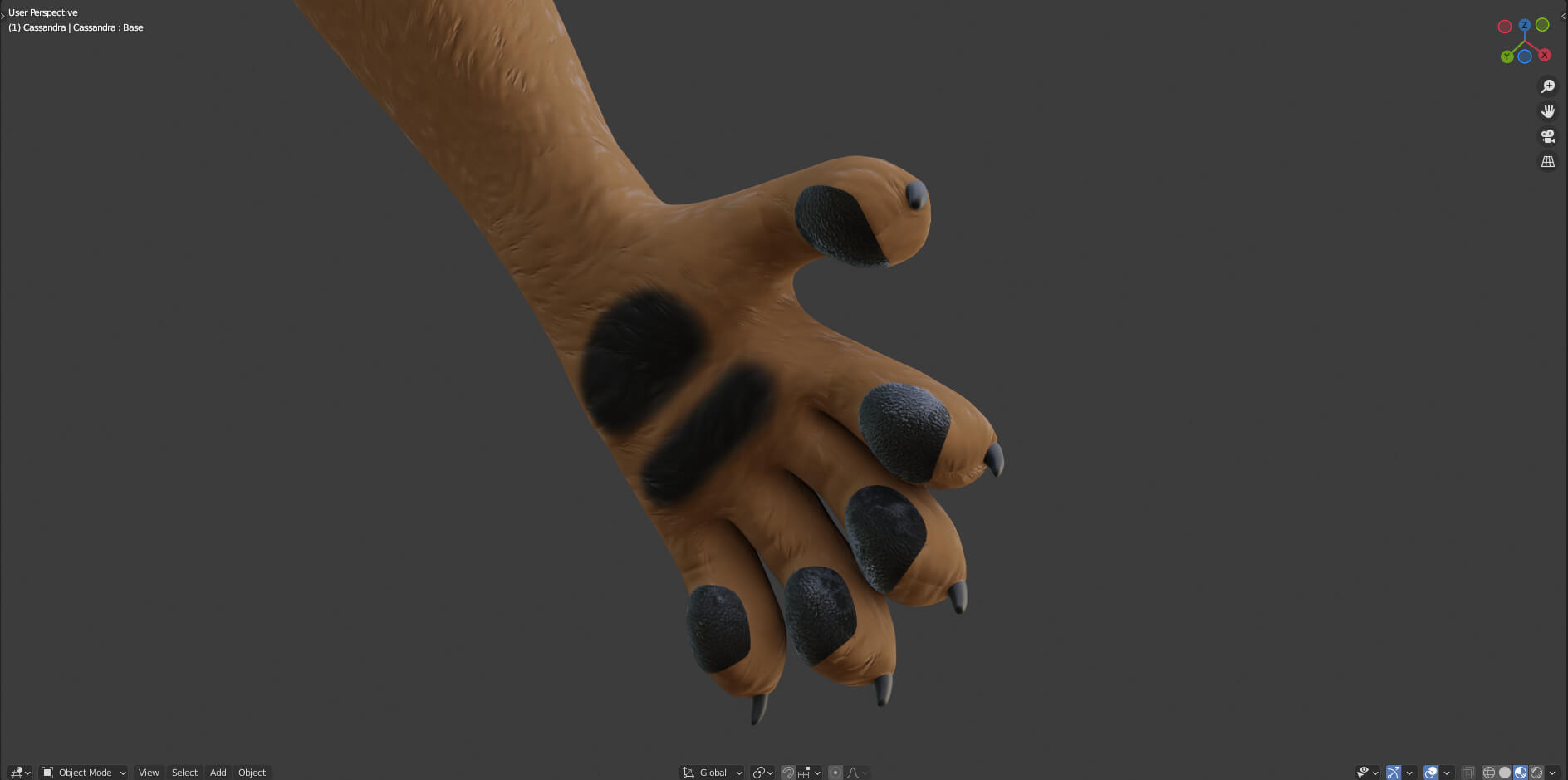 Cassandra Anthro Wolf - 3D Model by CM Studios