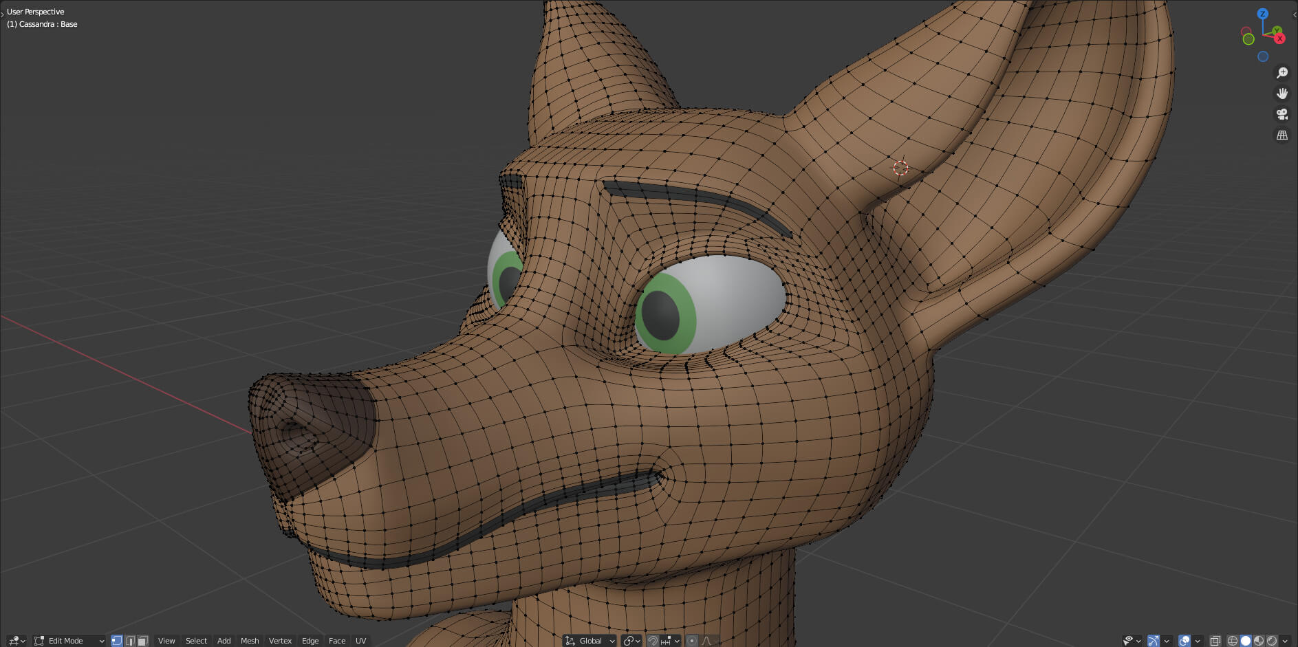 Cassandra Anthro Wolf - 3D Model by CM Studios